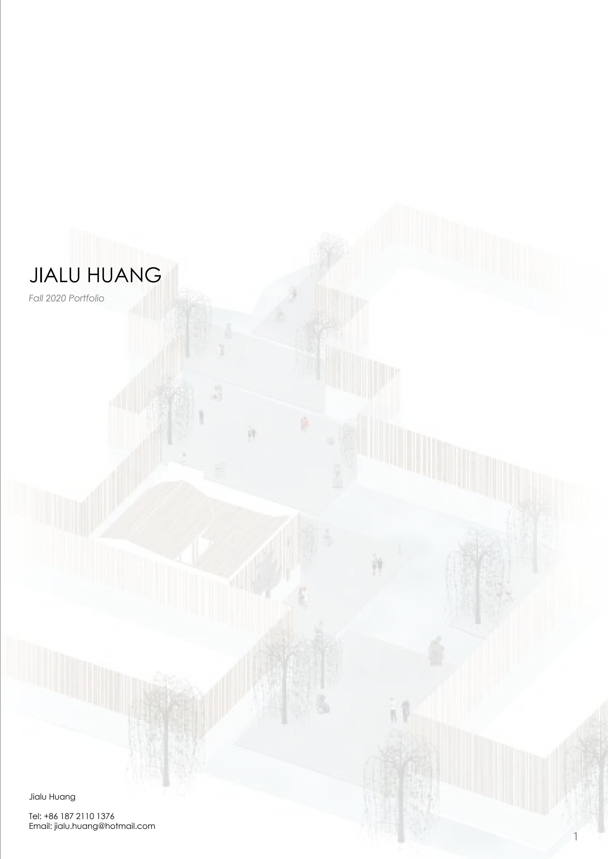 Jialu Huang | Portfolio（2020）I - Master‘s Work Collection by Jialu ...