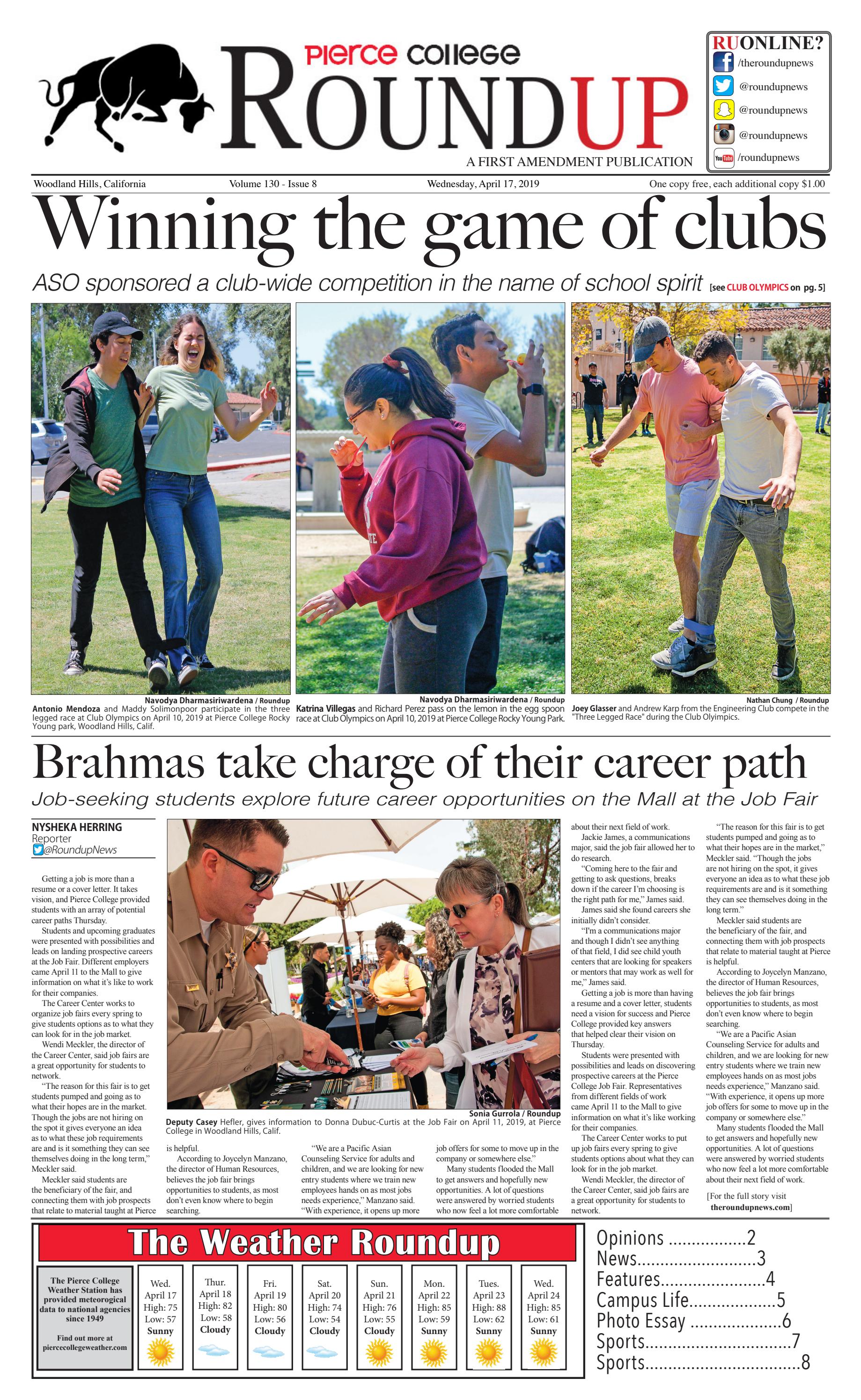 Volume 130 Spring 2019 Roundup Issue 8 by Pierce College Publications ...