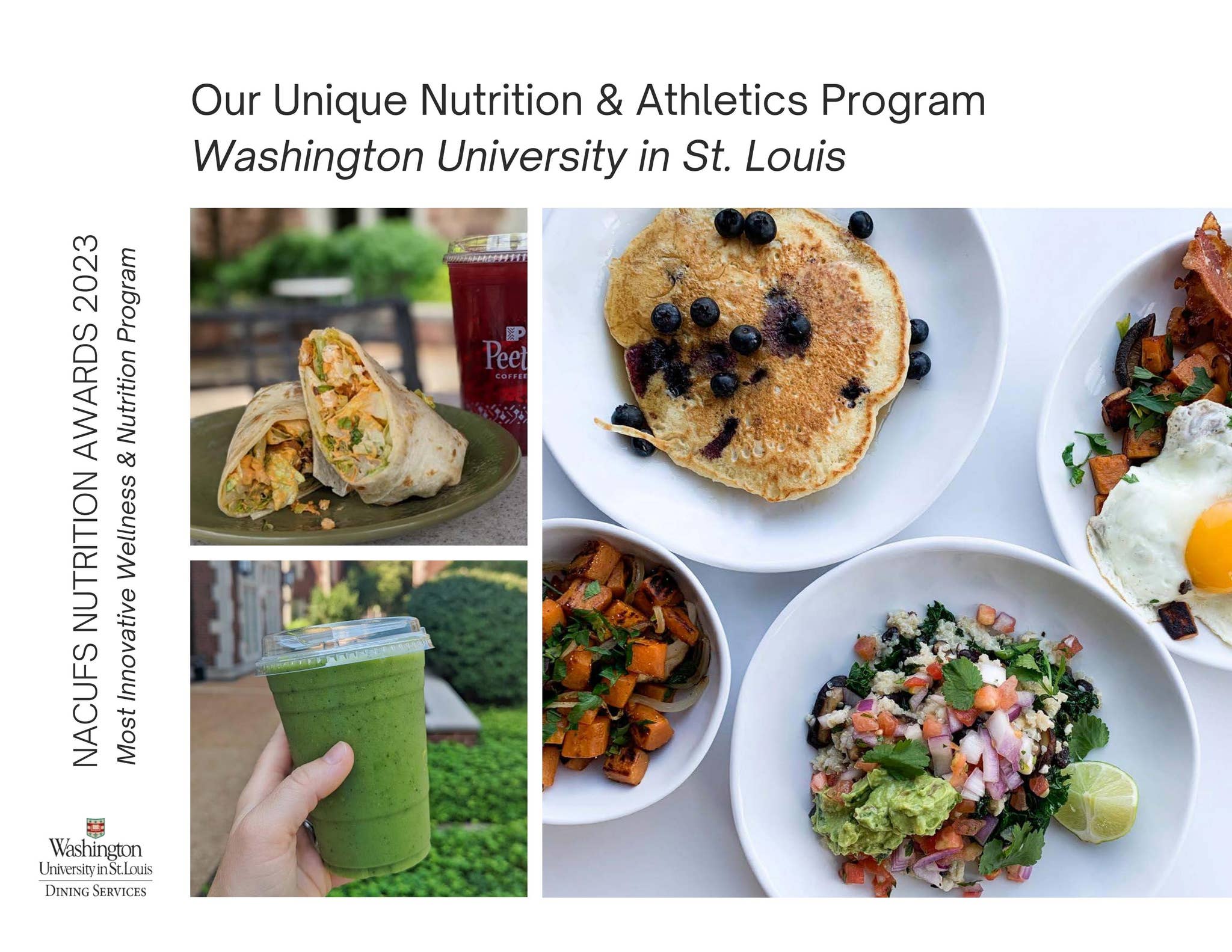 WashU Nutrition: Our Unique Nutrition & Athletics Program- NACUFS ...
