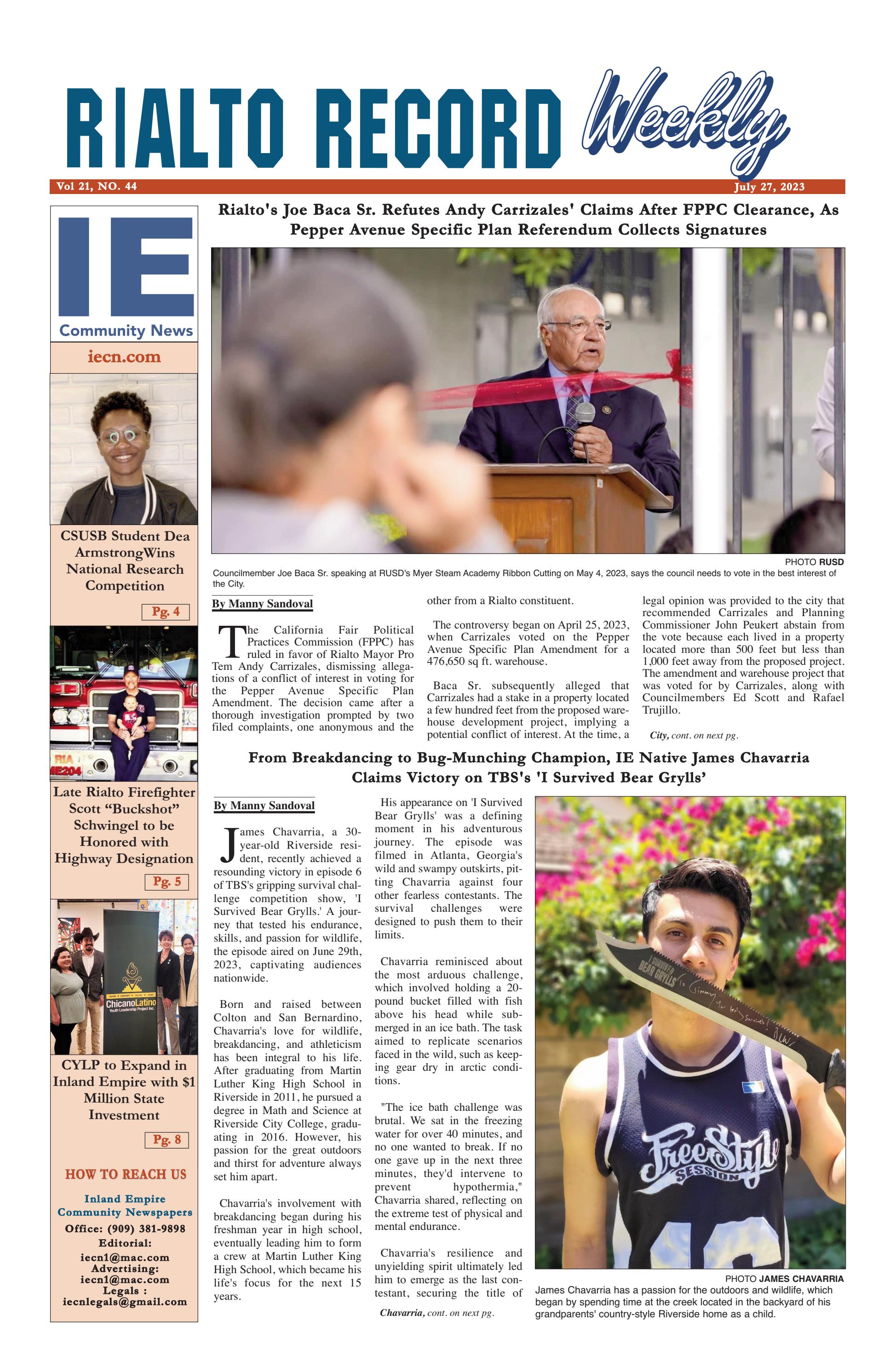 *Rialto Record 07/27/23 by IECN - Issuu