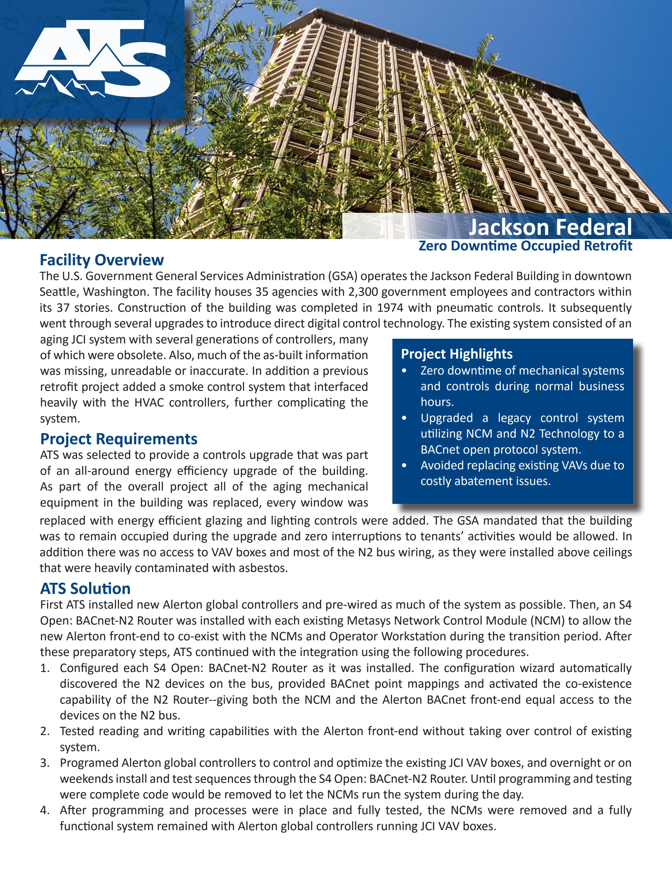 Jackson Federal Building - ATS Case Study by atscompanies - Issuu