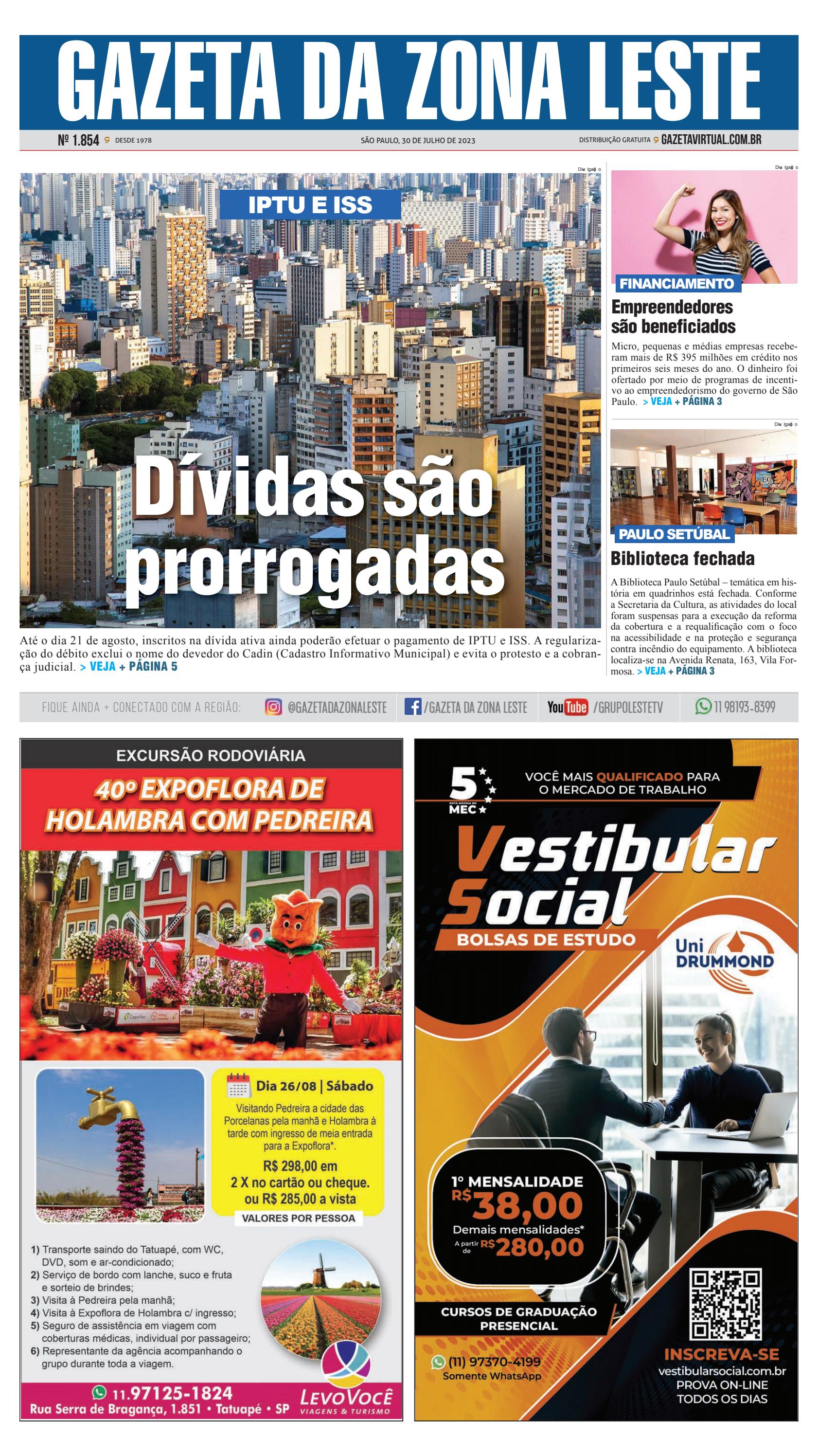 Gazeta da Zona Leste - 1854 by gazetavirtual - Issuu