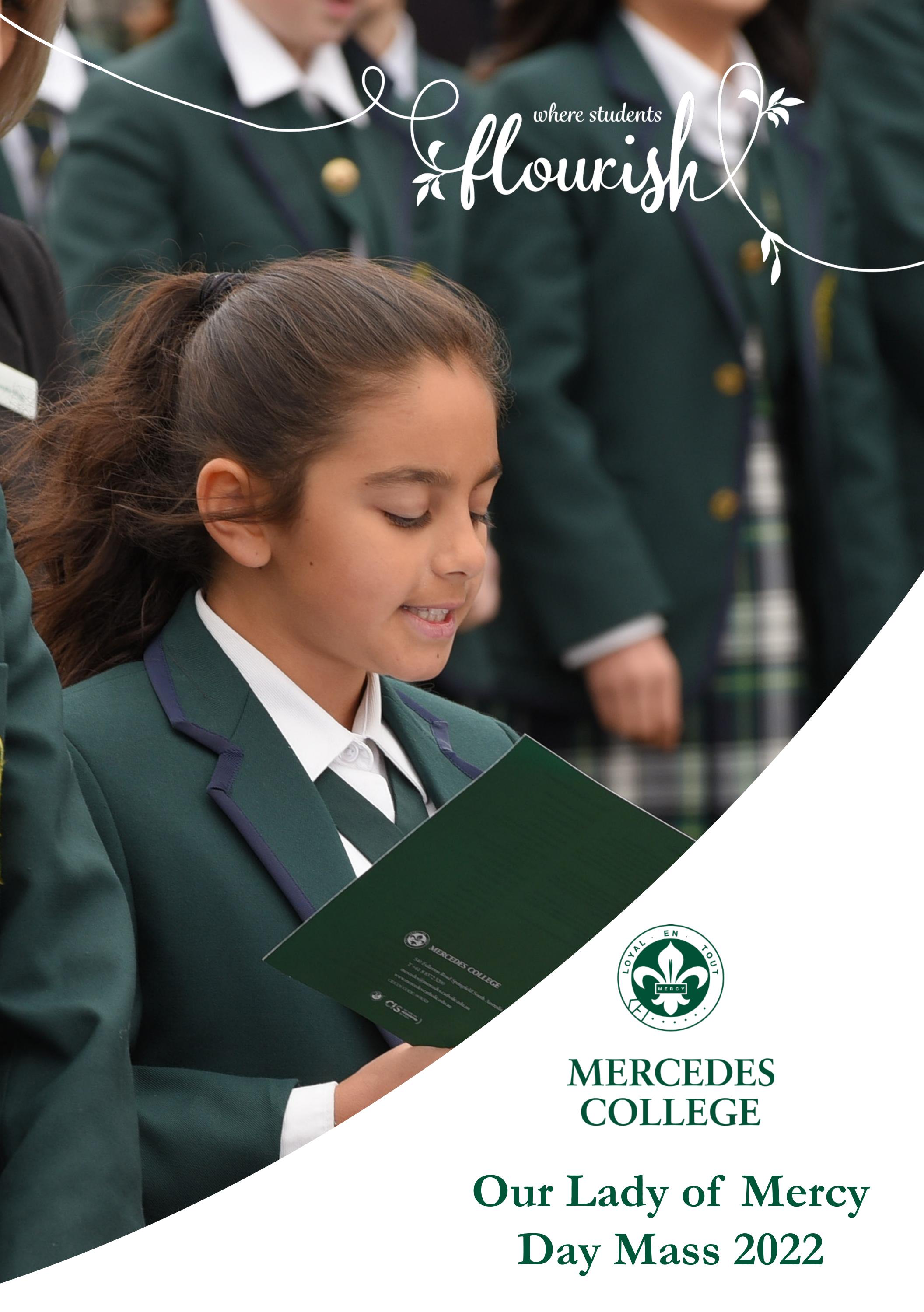 Mercy Day Mass booklet 2022 by Mercedes College - Issuu