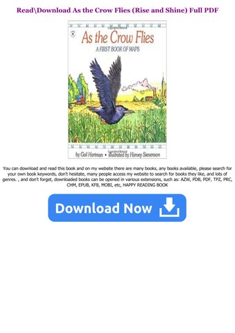 Download eBook As the Crow Flies (Rise and Shine) Full-Acces by ...