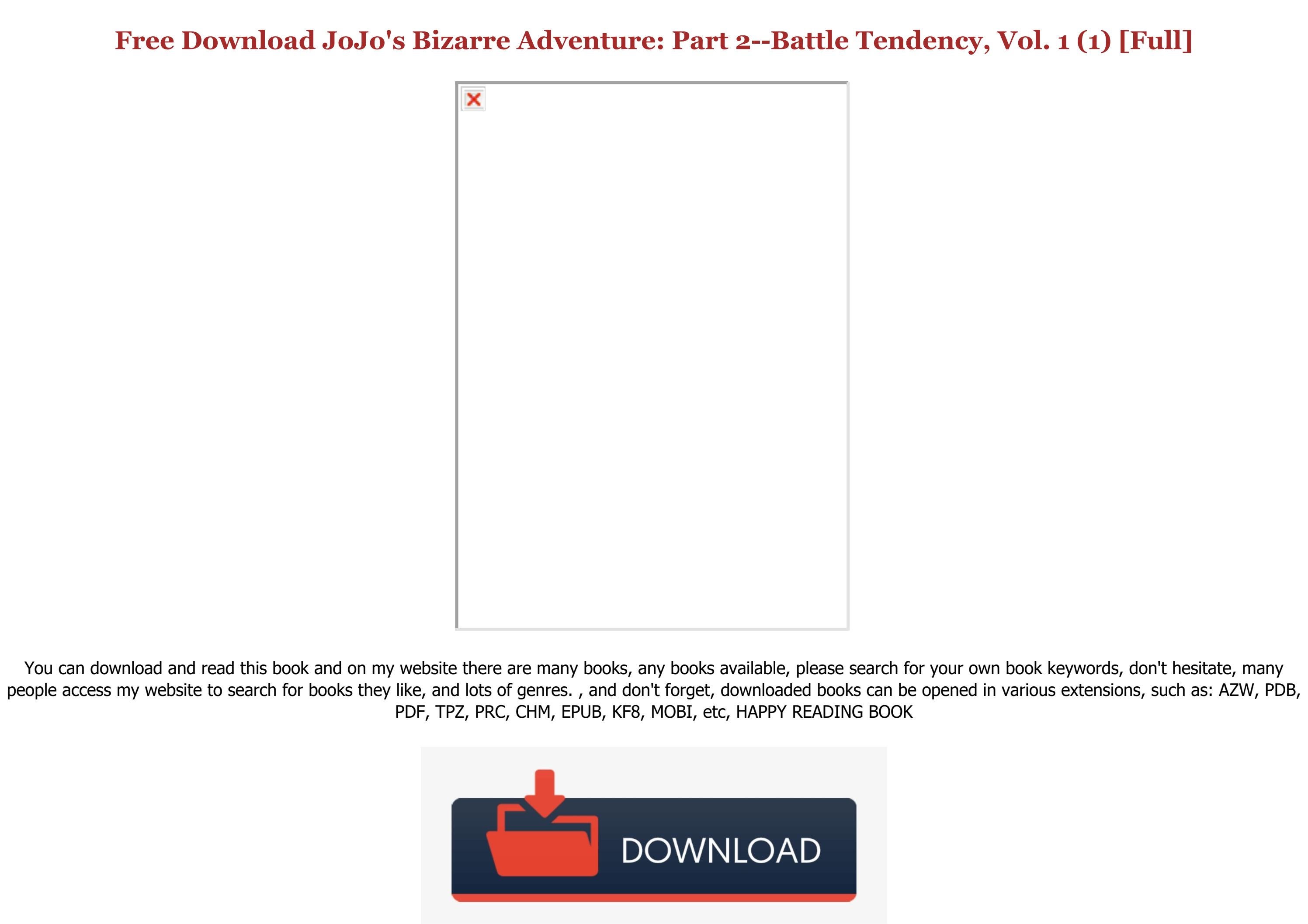 Download [PDF] JoJo's Bizarre Adventure: Part 2--Battle Tendency, Vol ...