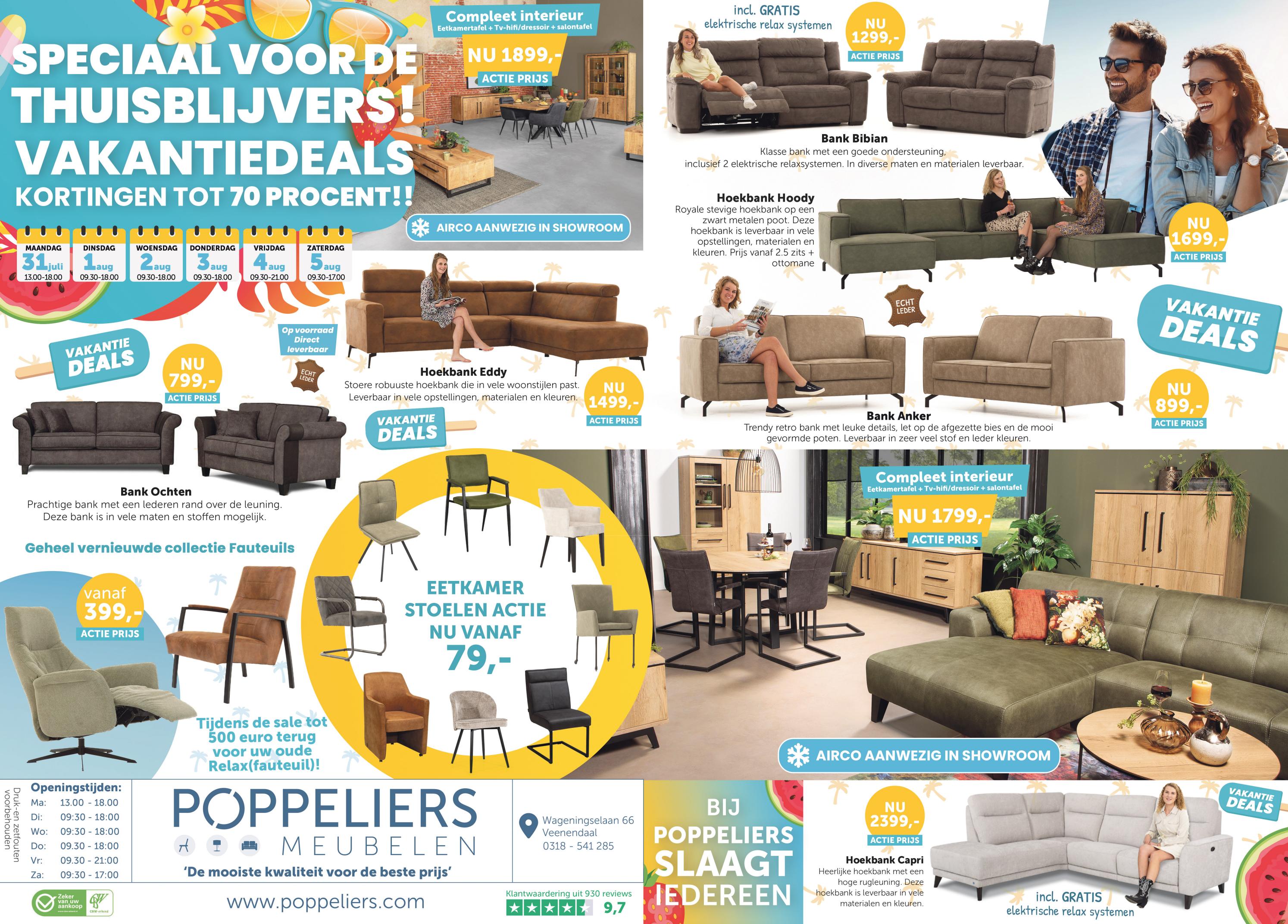 Folder of advertentie Poppeliers Meubelen week 31 by Media Solutions B ...