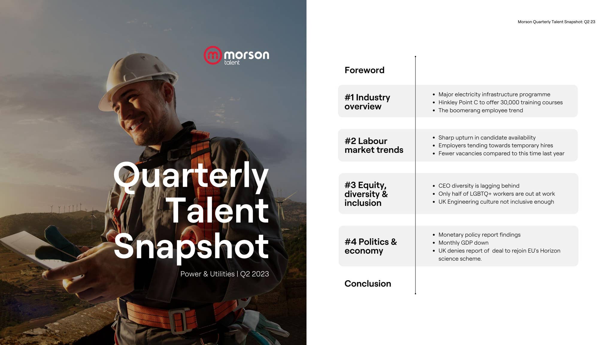 Quarterly Talent Snapshot - Utilities Q2 2023 by Morson-Group - Issuu