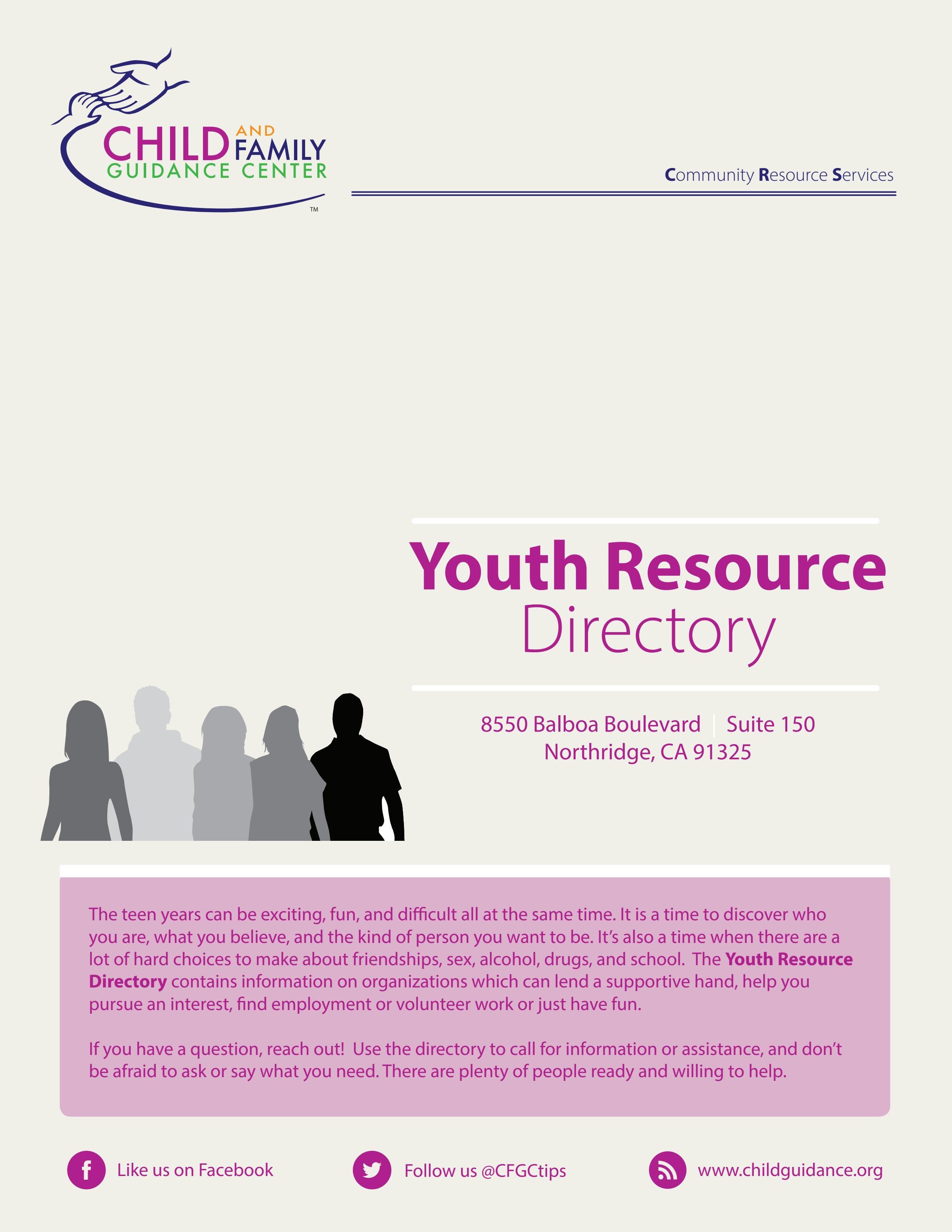Youth Resource Directory by Child and Family Guidance Center | CFGC - Issuu
