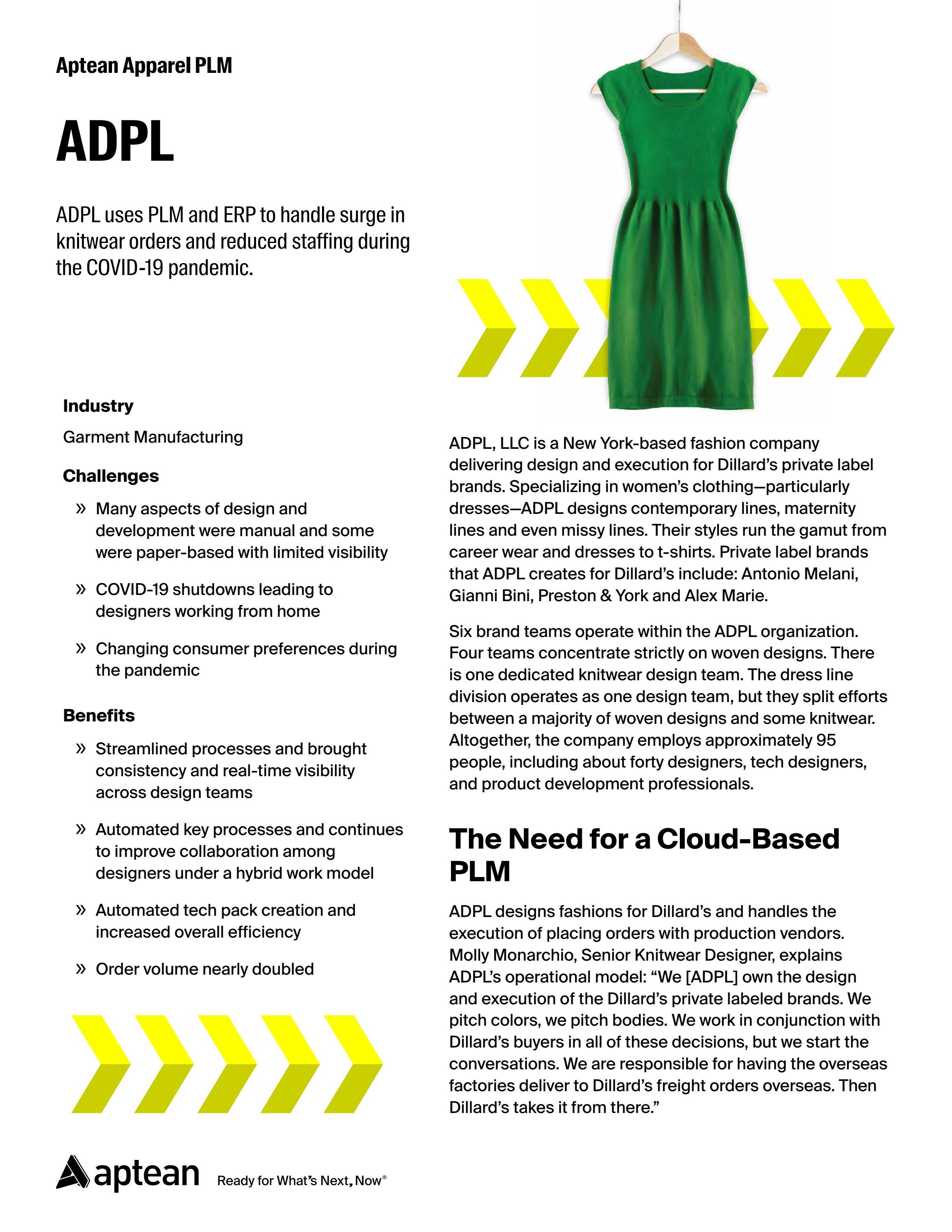 Aptean Apparel PLM Case Study: ADPL by Aptean - Issuu