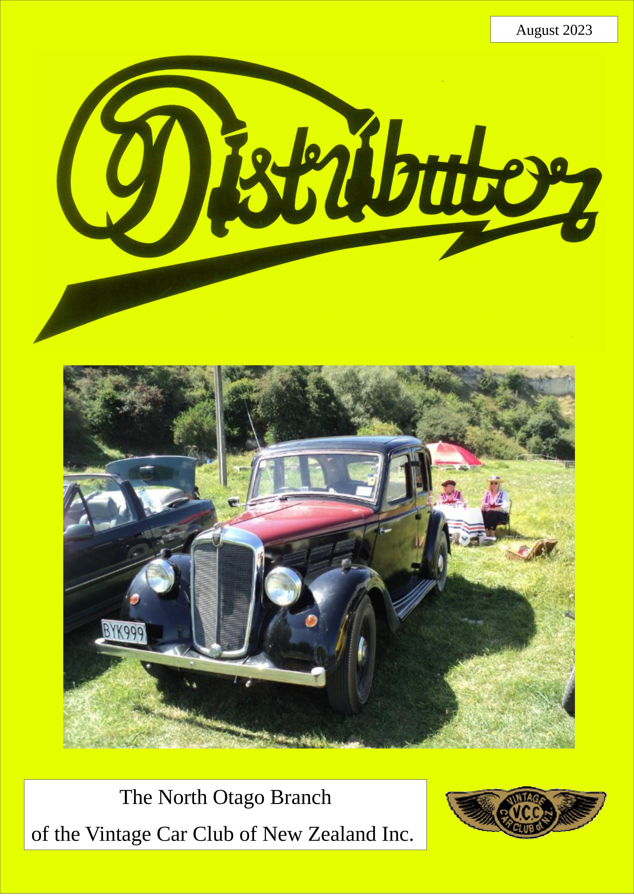 VCC NORTH OTAGO DISTRIBUTOR AUGUST 2023 by Vintage Car Club of New ...