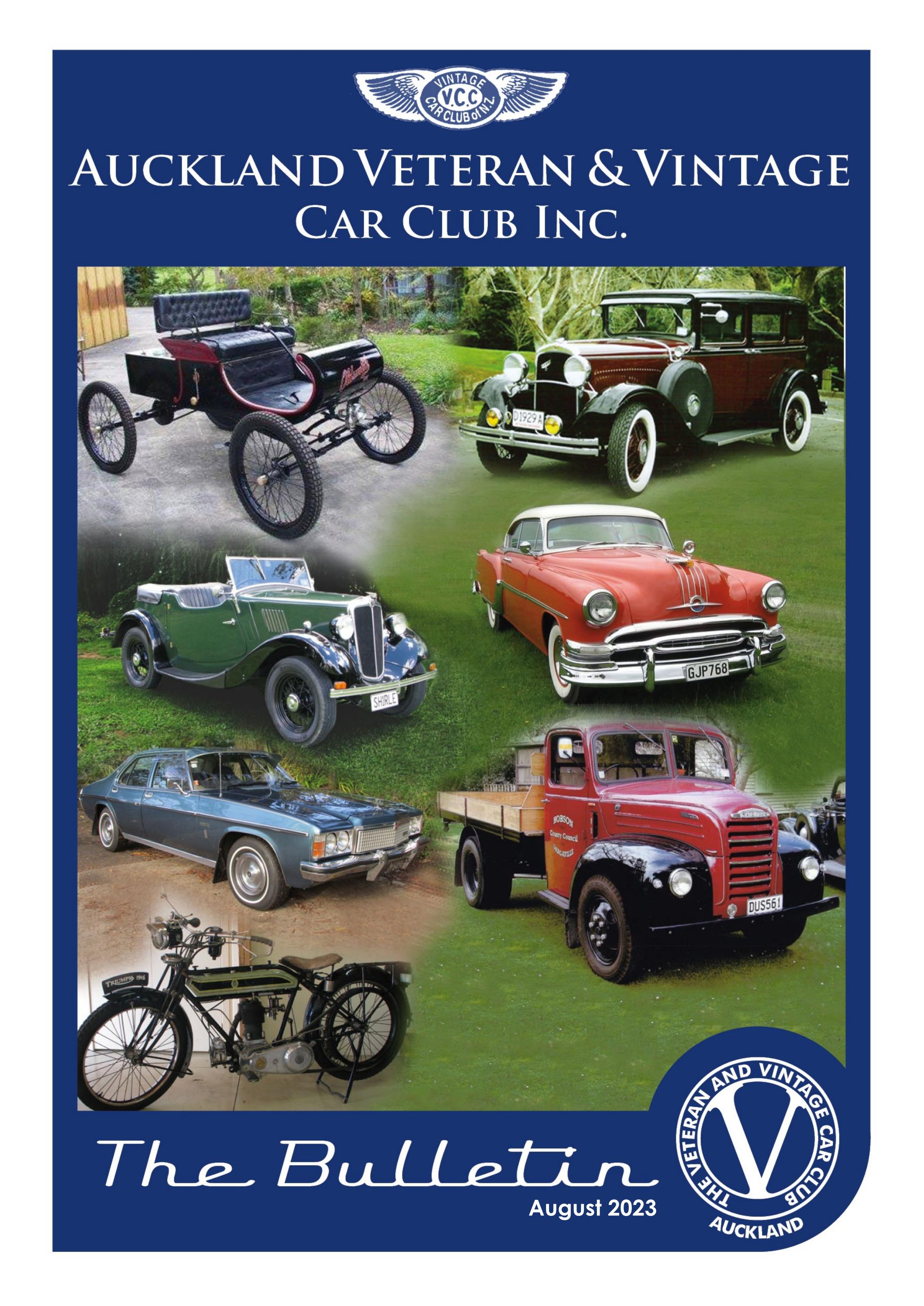 VCC AUCKLAND BULLETIN AUGUST 2023 by Vintage Car Club of New Zealand ...
