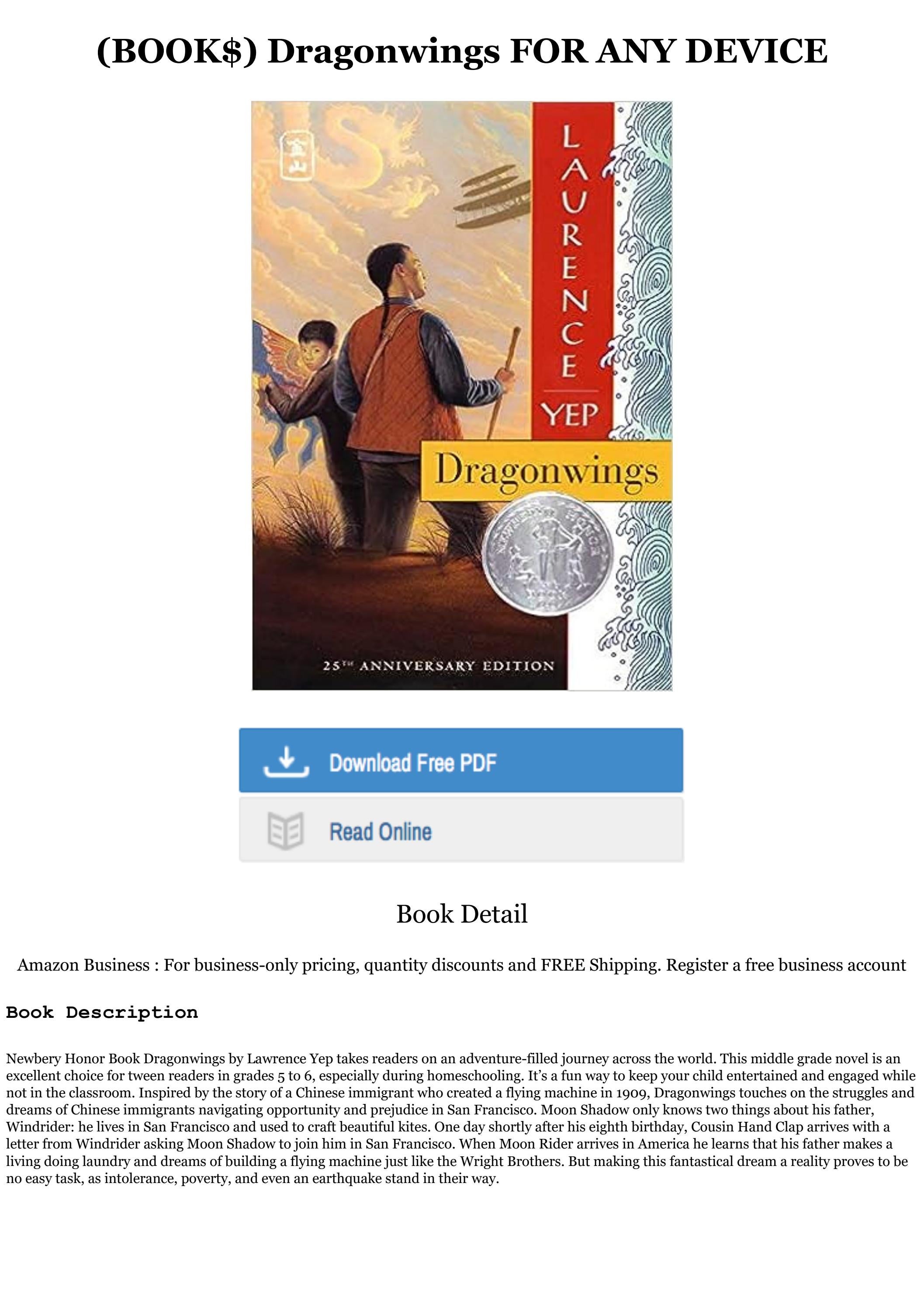 [Ebook] Reading Dragonwings Full Pages by Ashton45235574 - Issuu