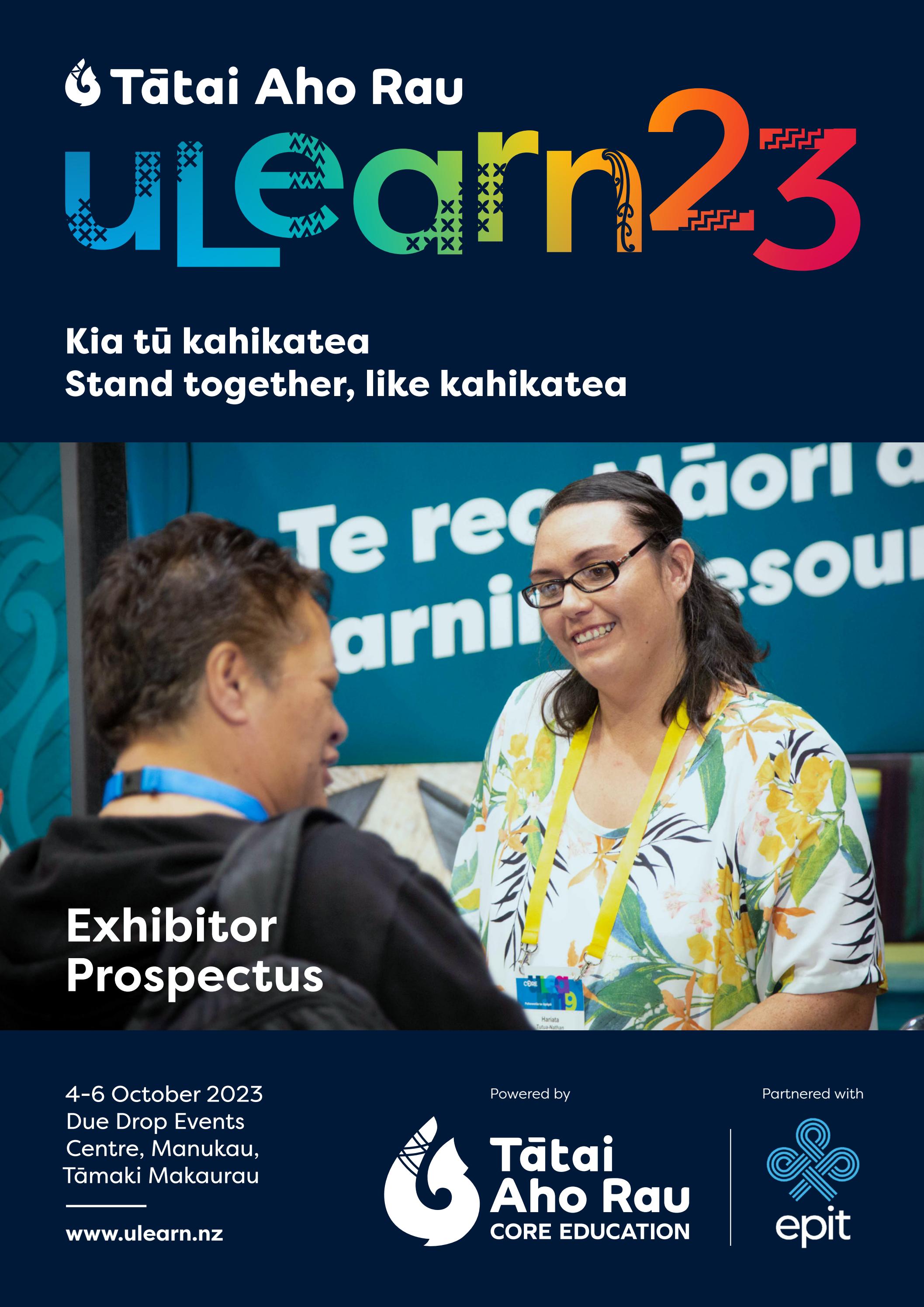 uLearn23 Exhibitor Prospectus - 1 August 2023 by Tātai Aho Rau Core Education - Issuu