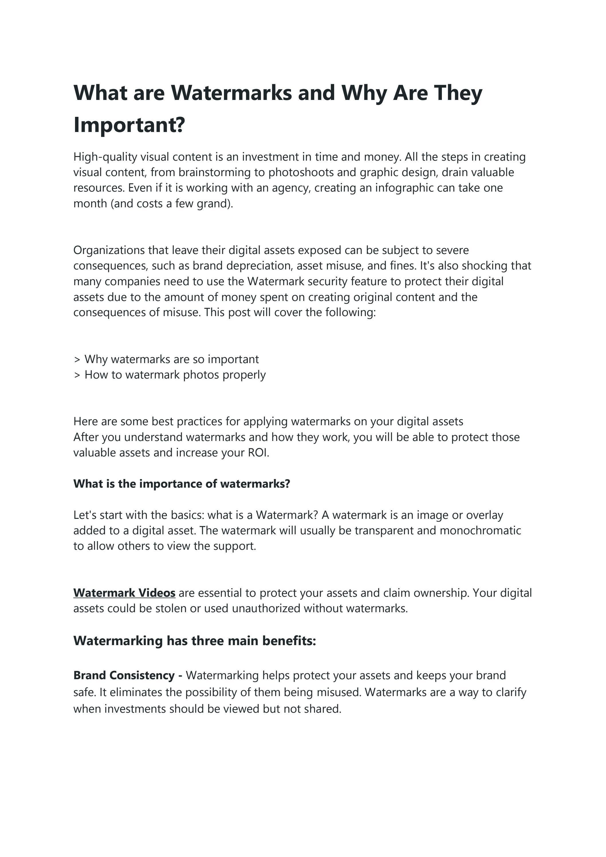 What are Watermarks and Why They Are Important by Watermarkspro - Issuu