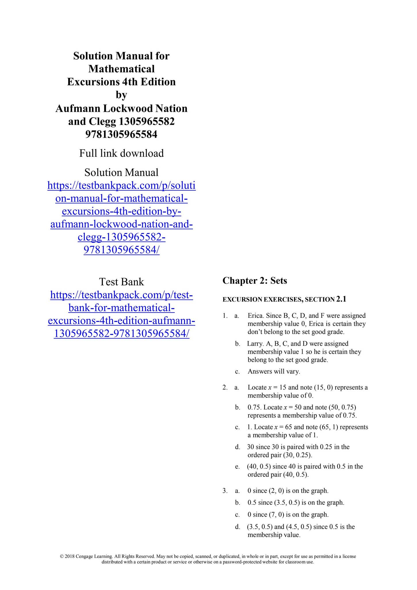 Solution manual for mathematical excursions 4th edition by aufmann ...