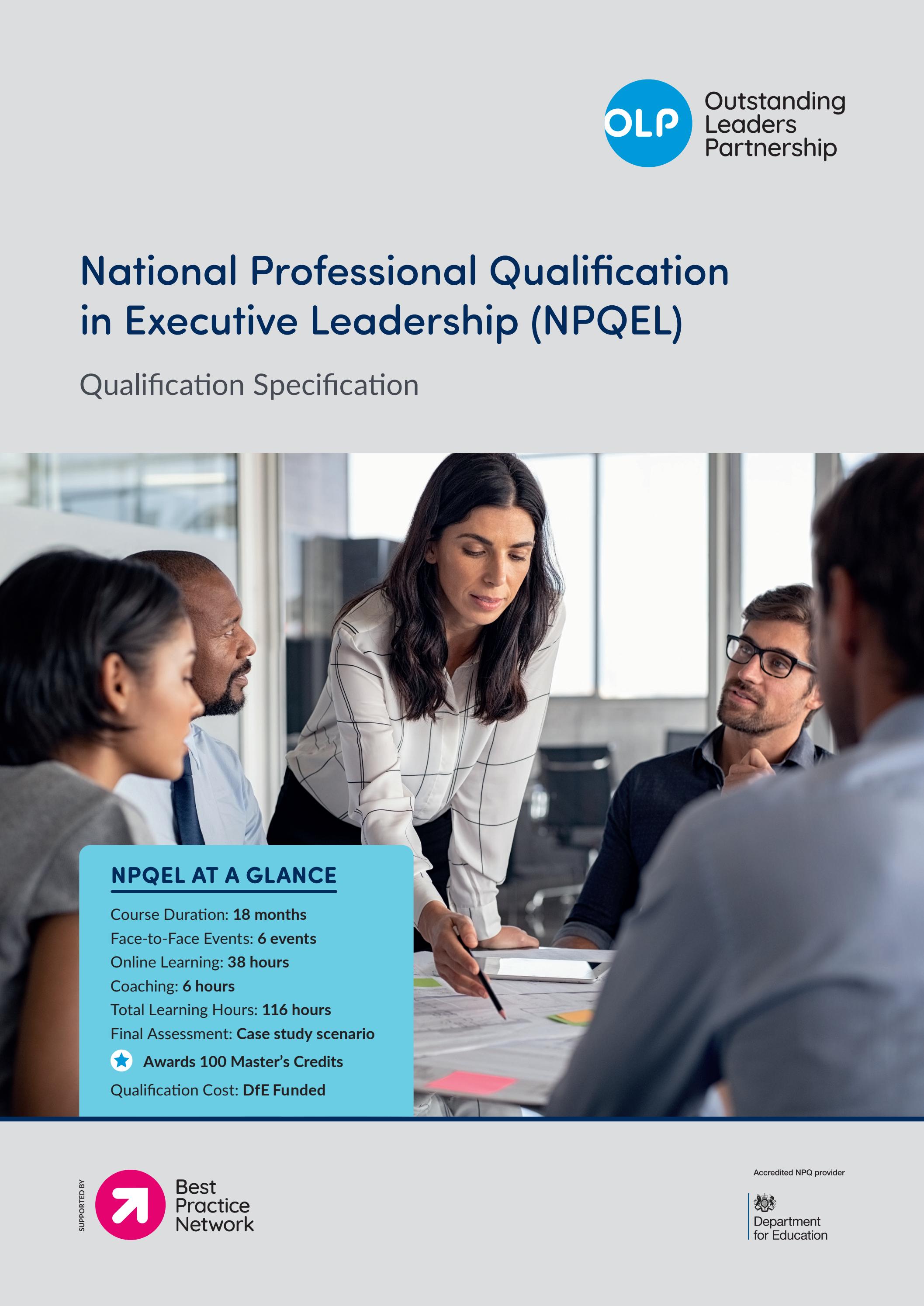 National Professional Qualification in Executive Leadership NPQEL by ...