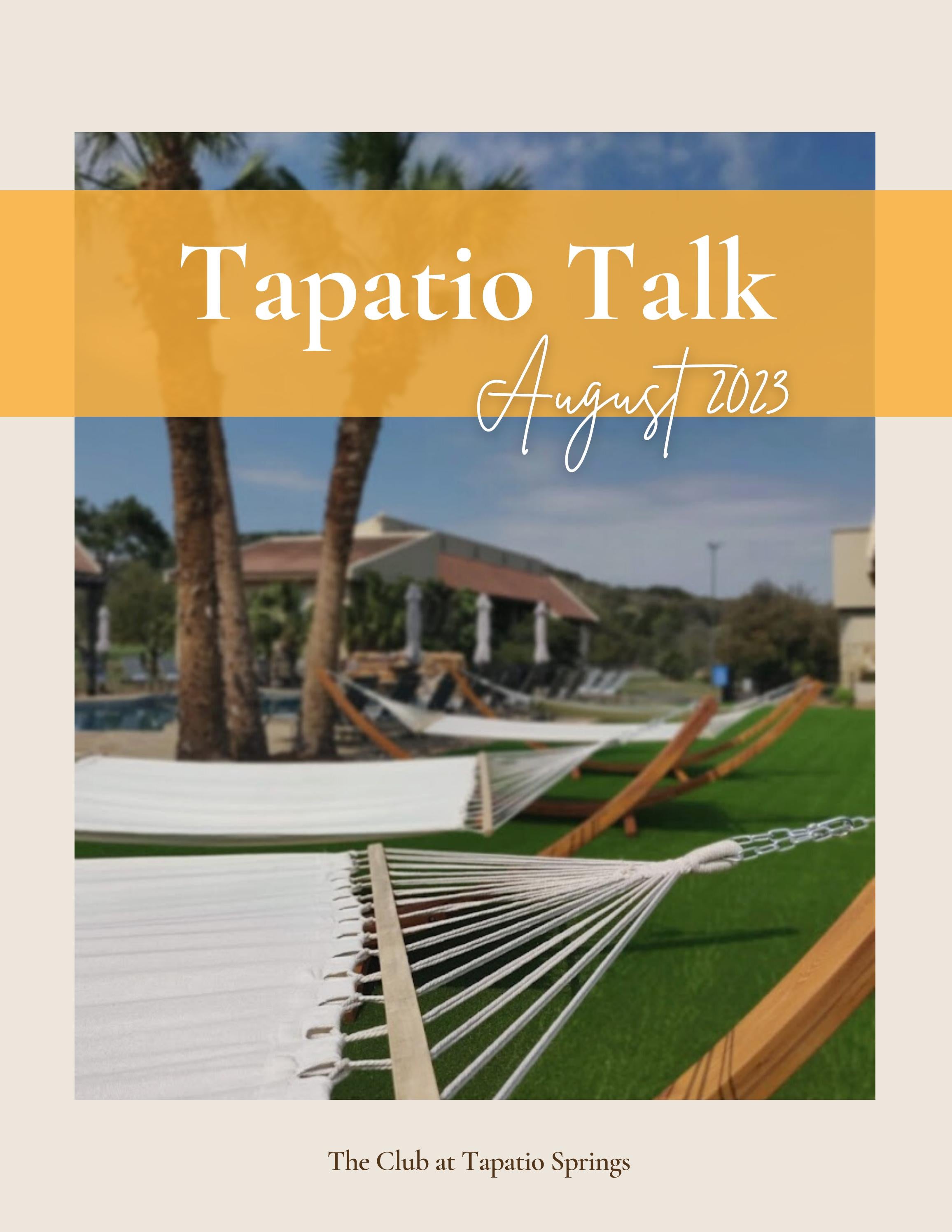 Tapatio Talk - August 2023 by Tapatio Springs - Issuu