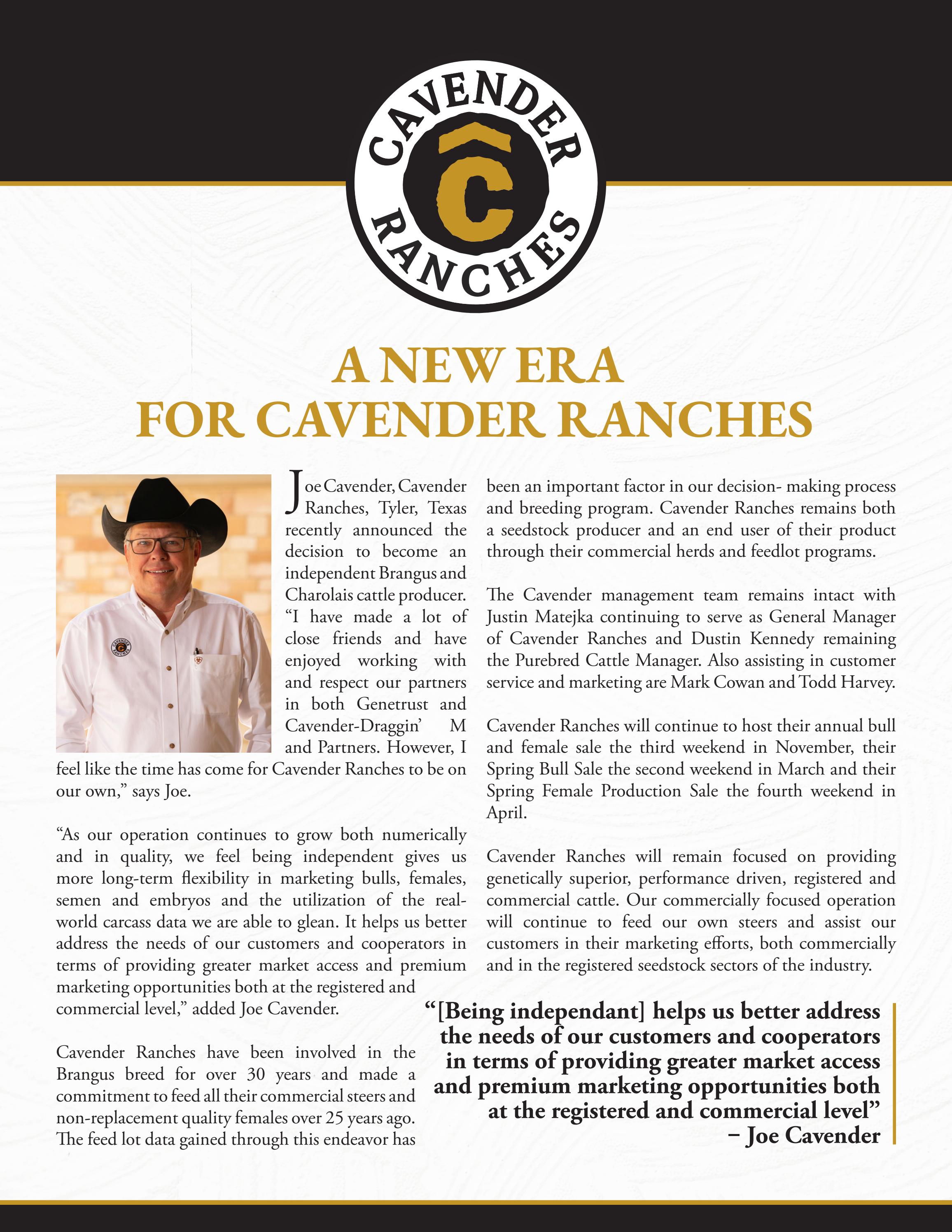 2023 Summer Newsletter by Cavender Ranches - Issuu