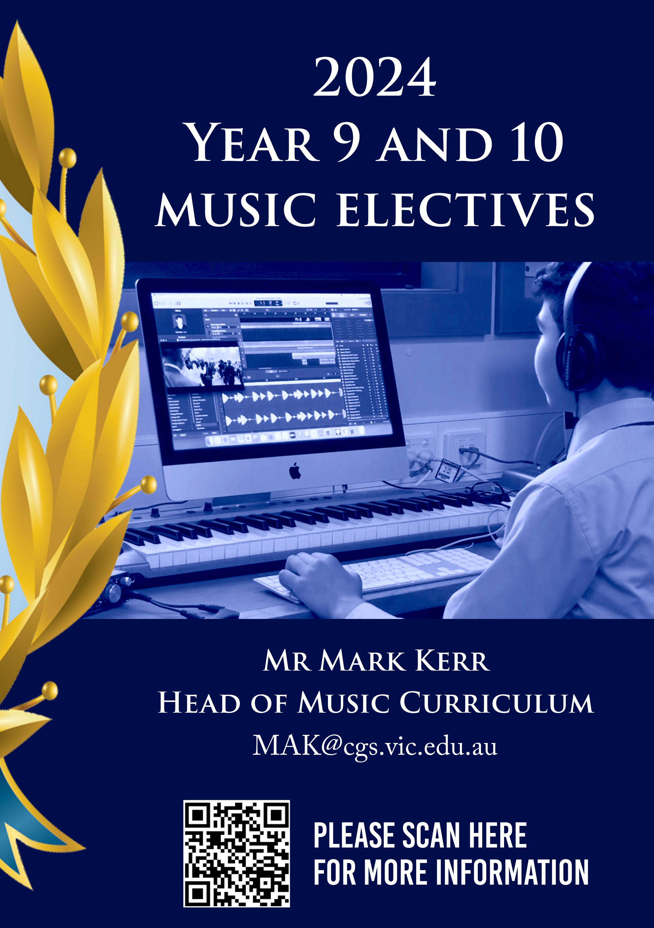 Year 9 & 10 Music Electives Brochure by Camberwell Grammar School - Issuu