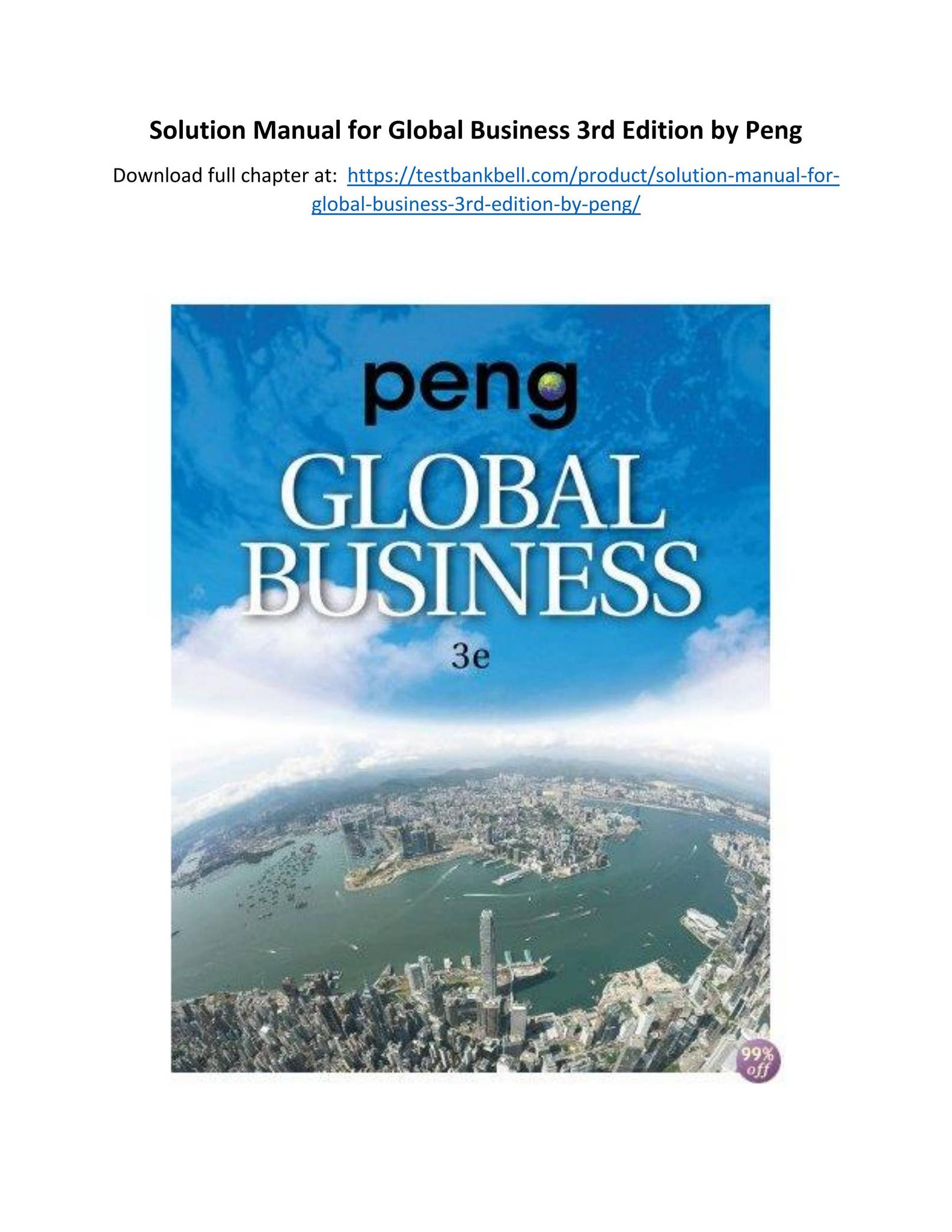 Solution manual for global business 3rd edition by peng by james.langdon537 - Issuu
