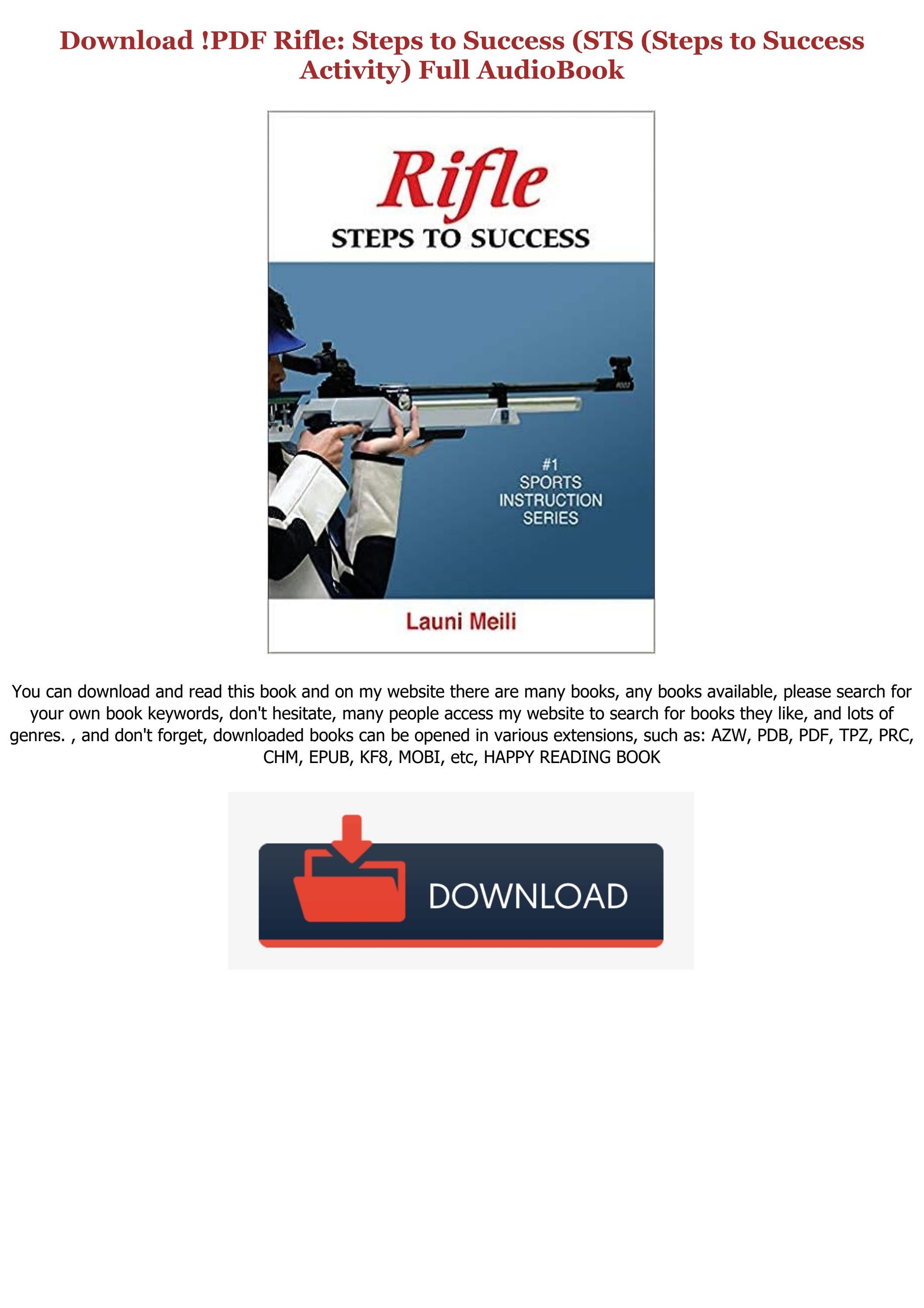Read Ebook Rifle: Steps to Success (STS (Steps to Success Activity) Full Pages by ...