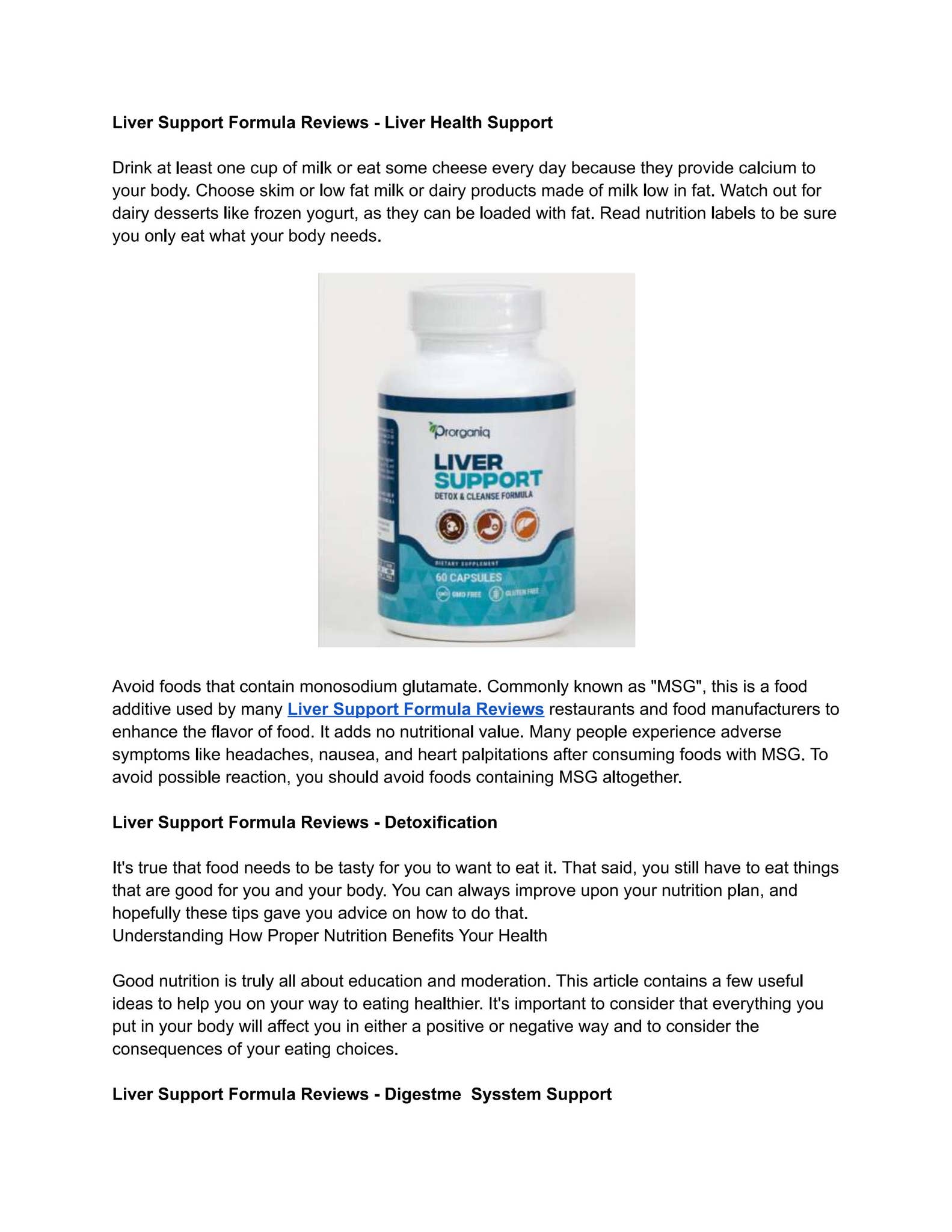 Liver Support Formula Reviews - Is This Supplement Useful for You Read ...