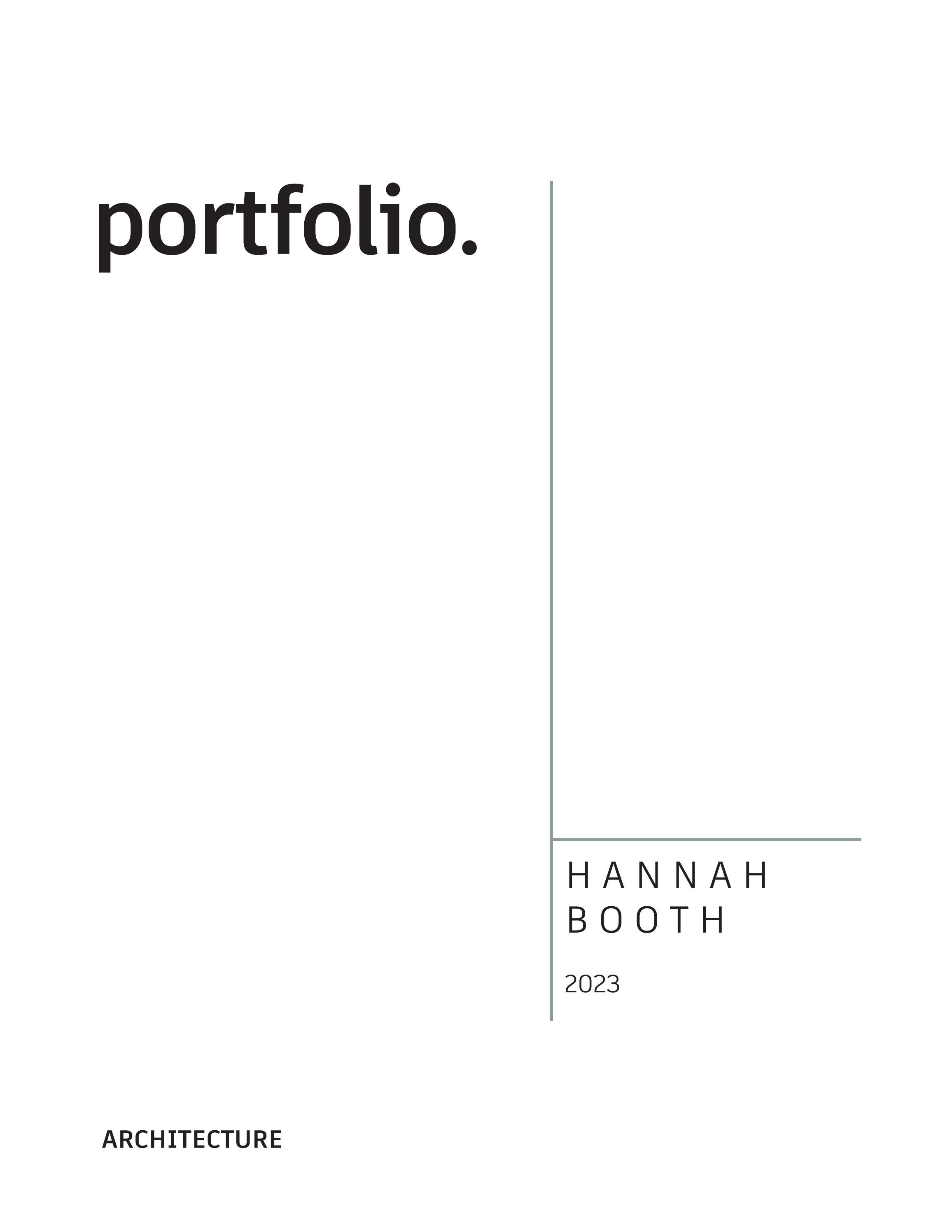 Hannah Booth - Portfolio 2023 by Hannah Booth - Issuu
