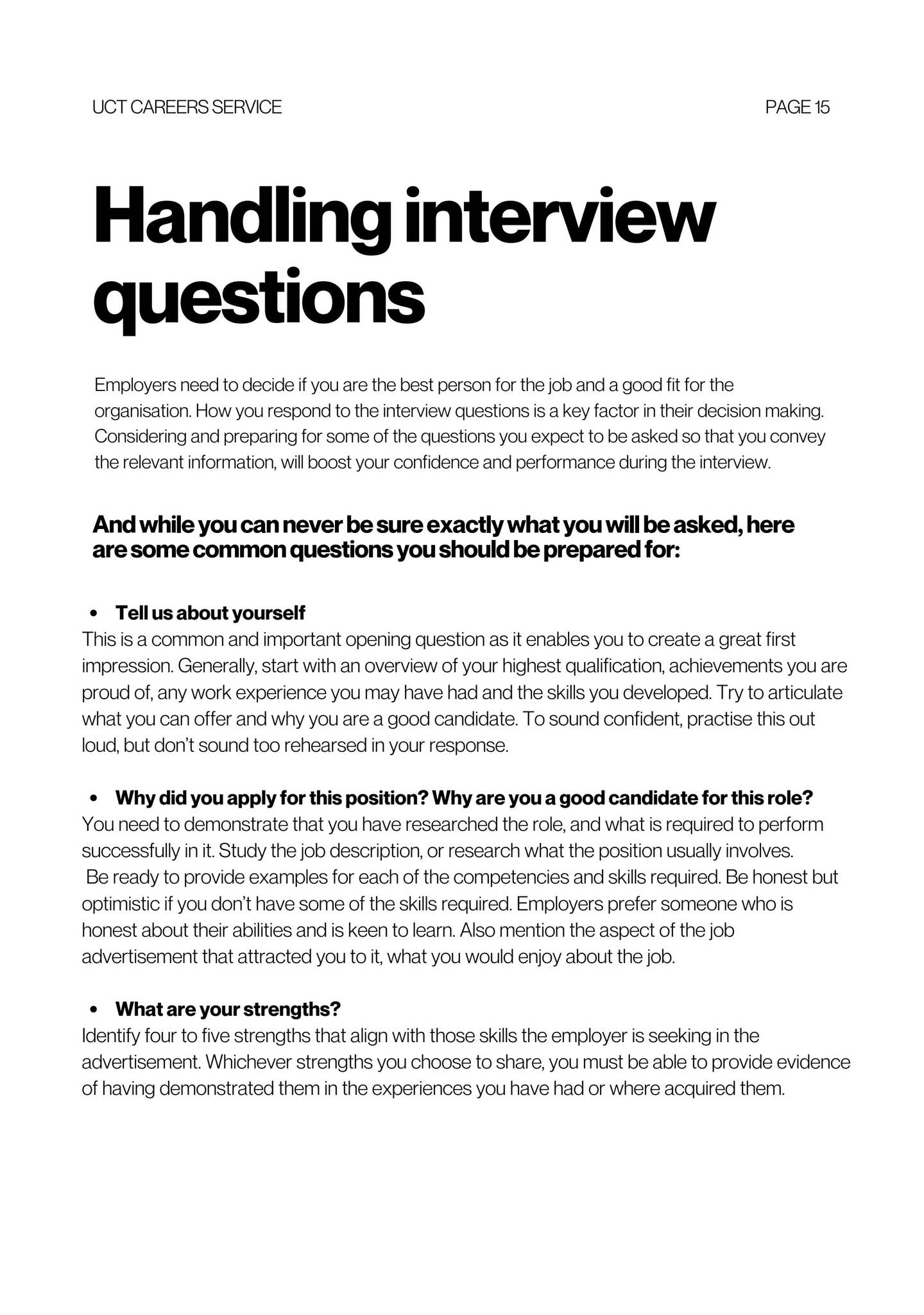 Making Job Applications by UCT Careers - Issuu