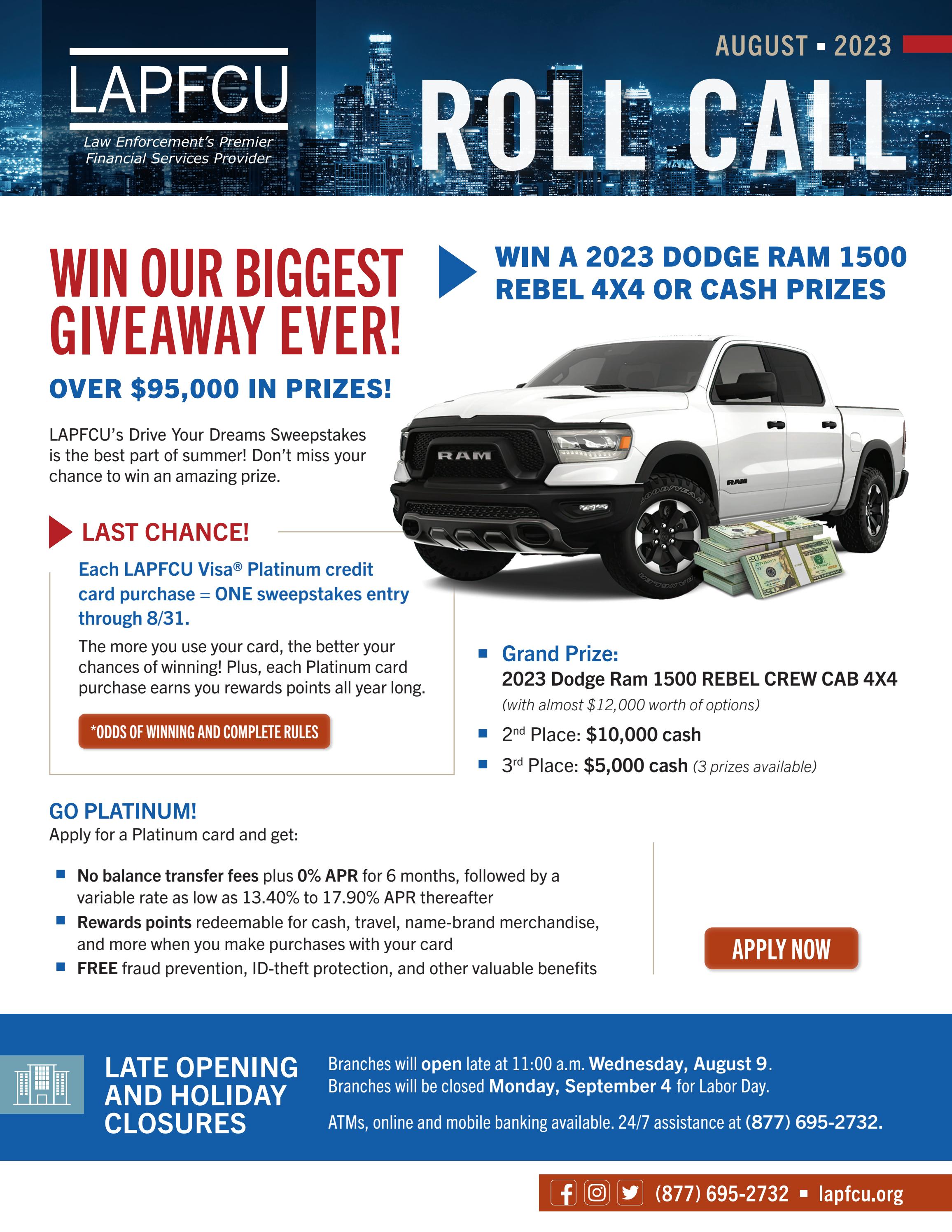 LAPFCU AUGUST ROLL CALL by lapfcu - Issuu