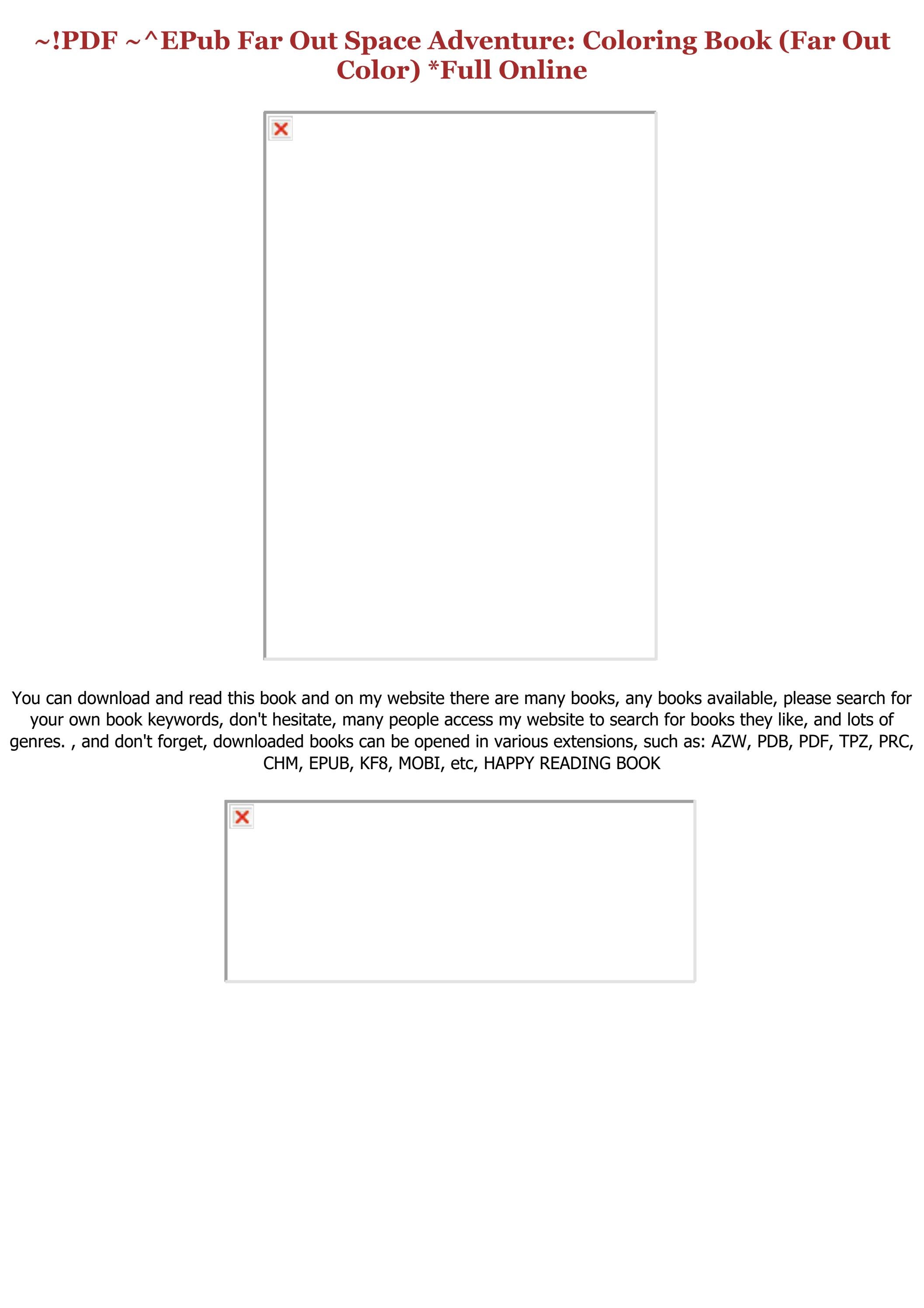 [FREE] [DOWNLOAD] Far Out Space Adventure: Coloring Book (Far Out Color ...