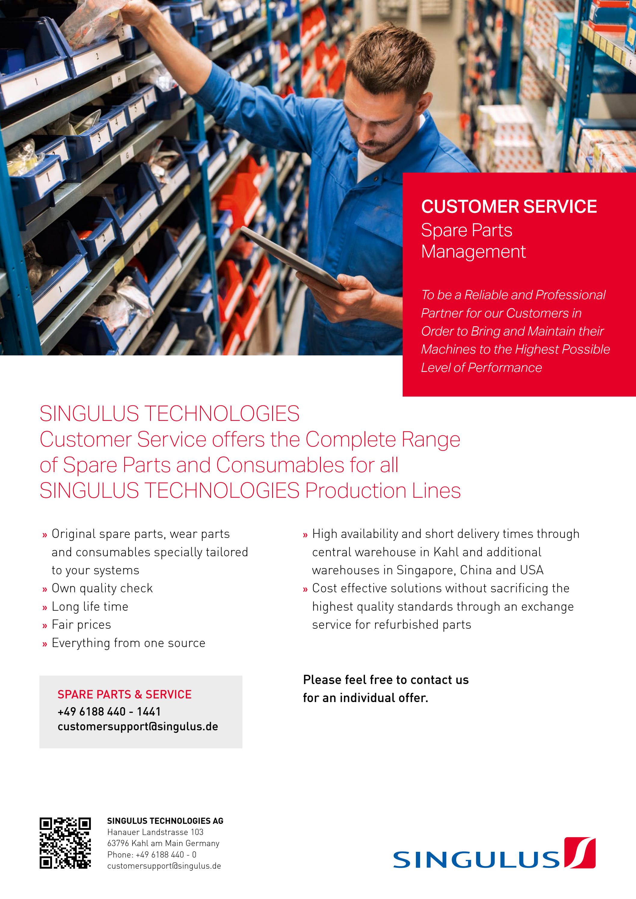 SINGULUS TECHNOLOGIES - Spare Parts Management by Singulus Technologies ...
