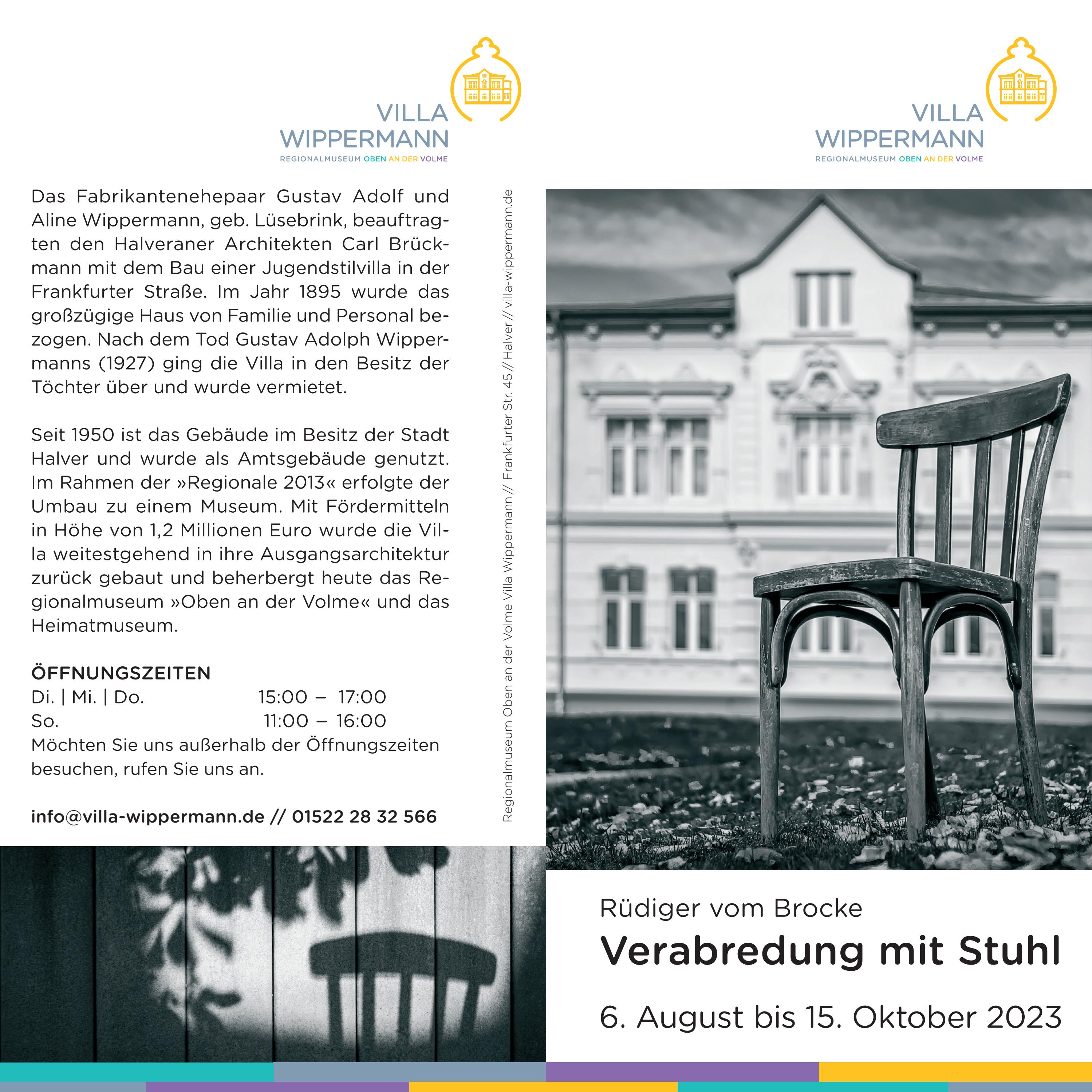 Aktuelle Ausstellung in der Villa Wippermann Rüdiger vom Brocke ...