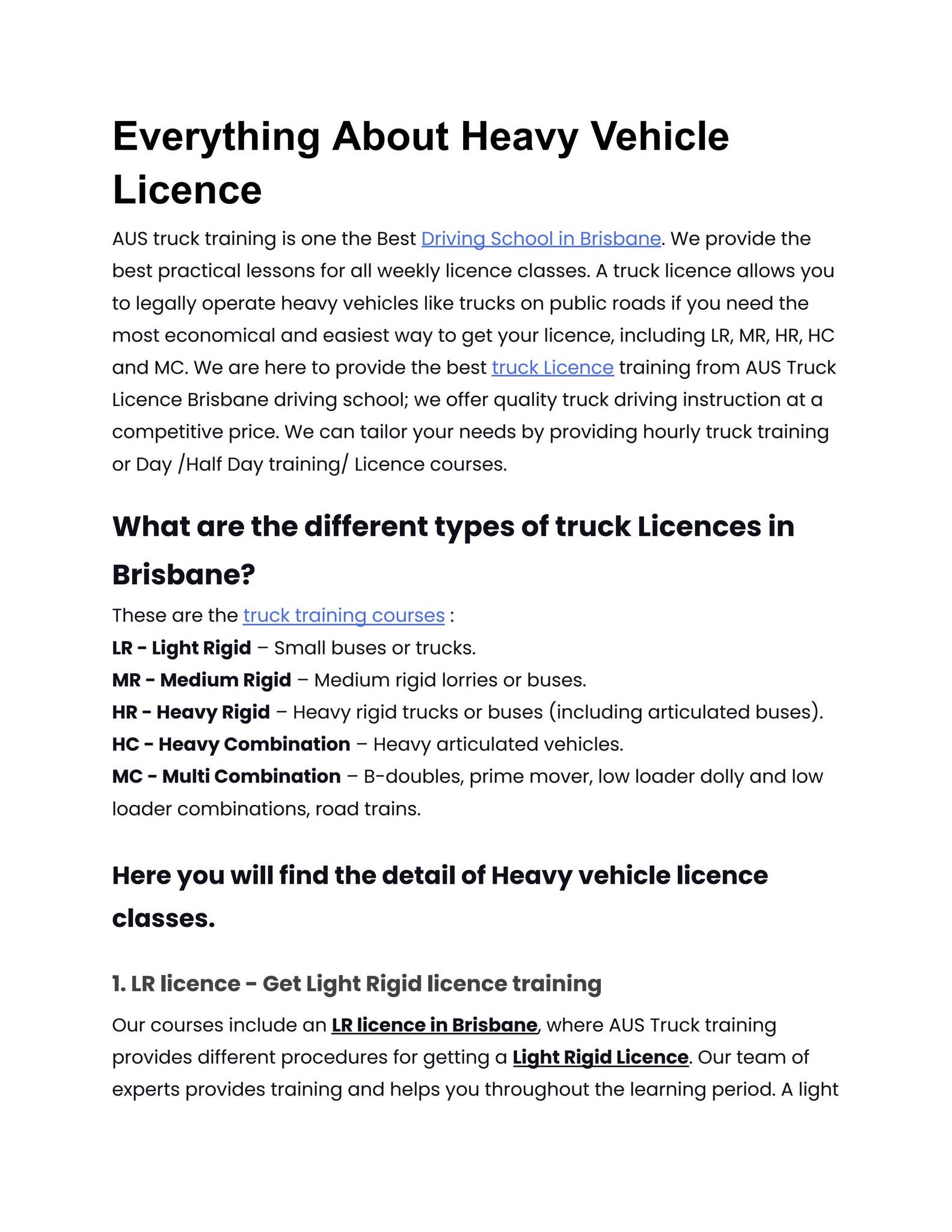 Everything About Heavy Vehicle Licence by Aus Truck Training - Issuu