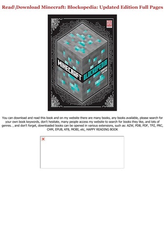 Read [PDF] Minecraft: Blockopedia: Updated Edition Full AudioBook by ...