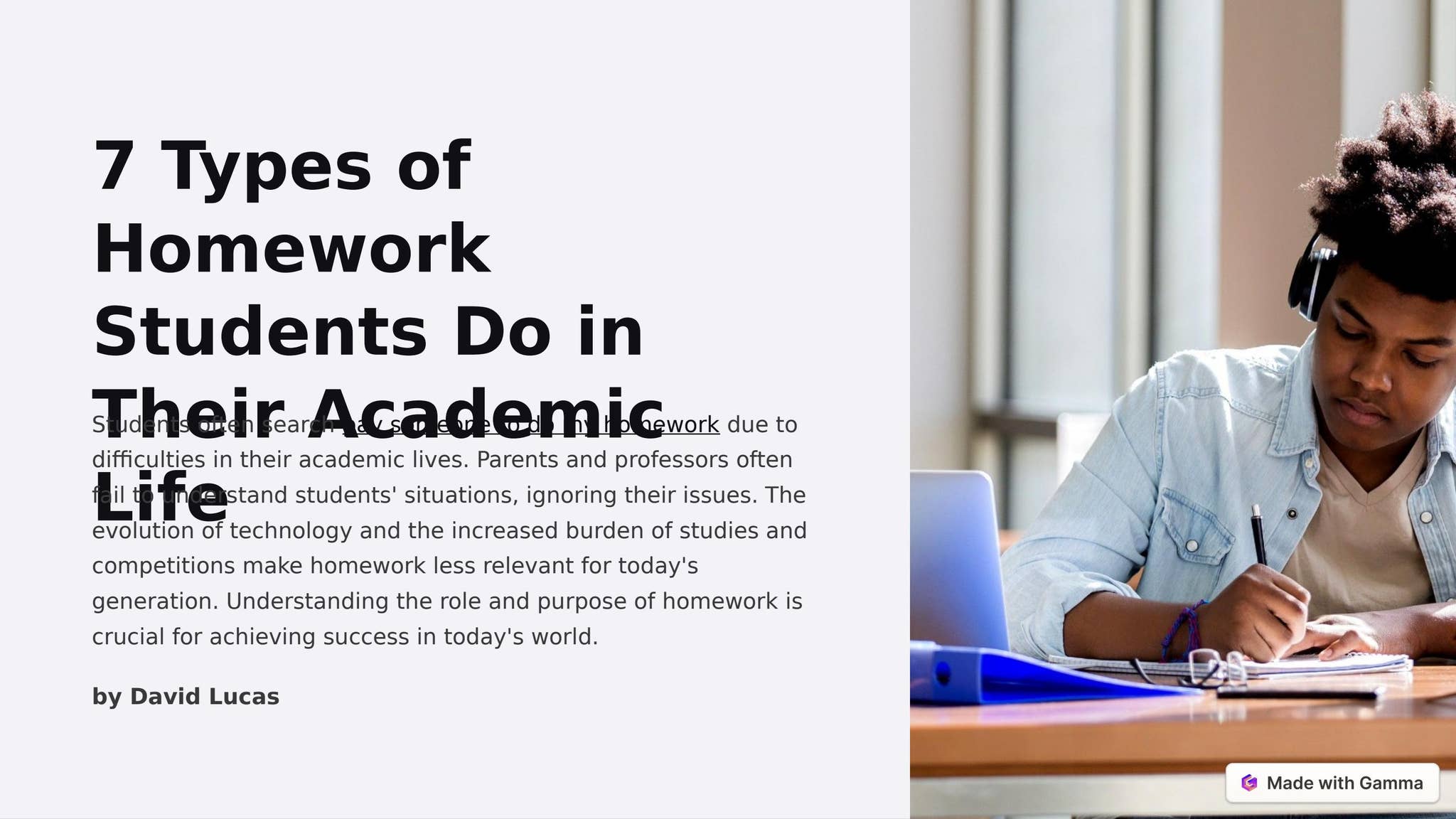 7 Types Of Homework Students Do in Their Academic Life by david-lucas ...