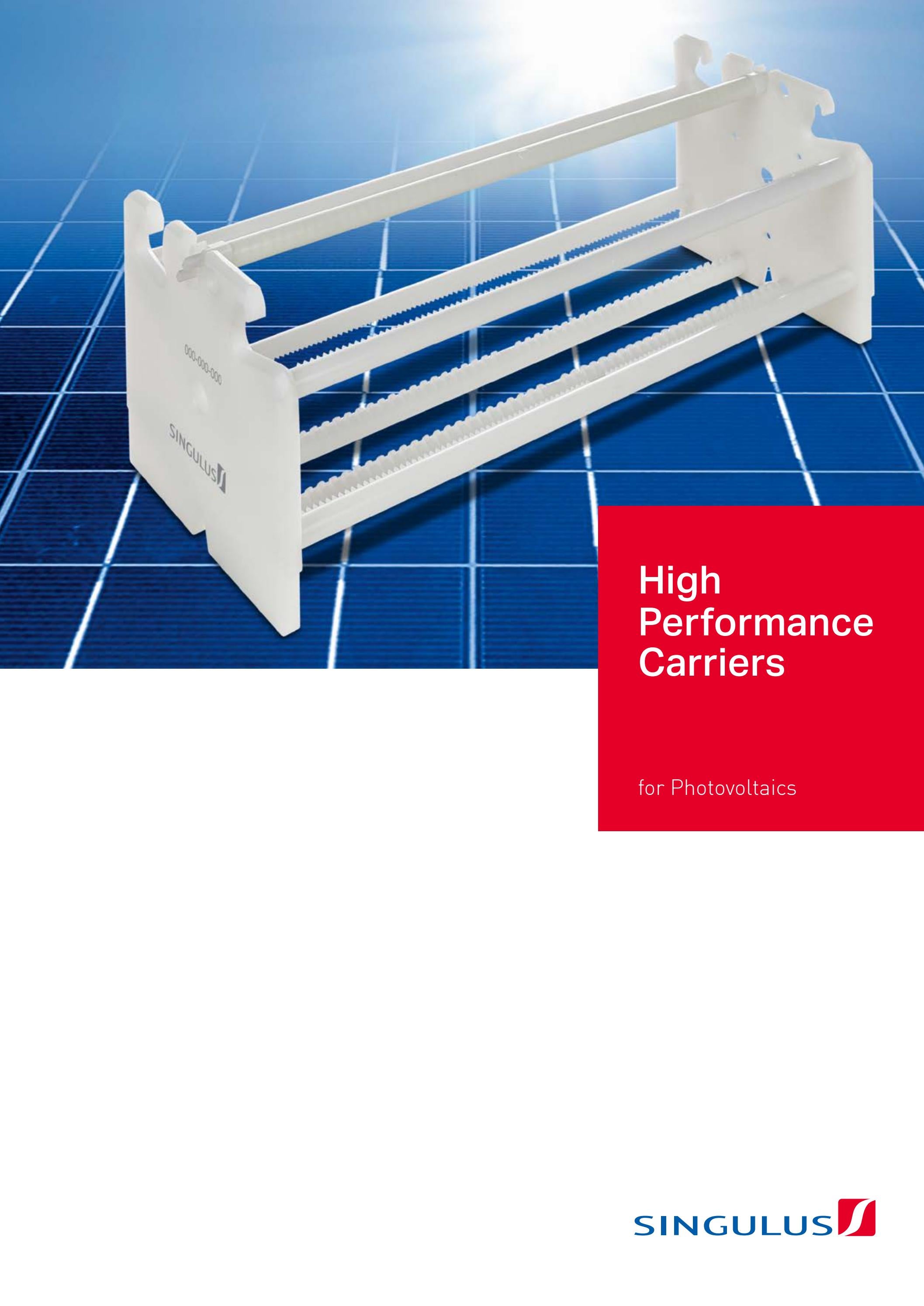 SINGULUS TECHNOLOGIES - High Performance Carriers by Singulus ...