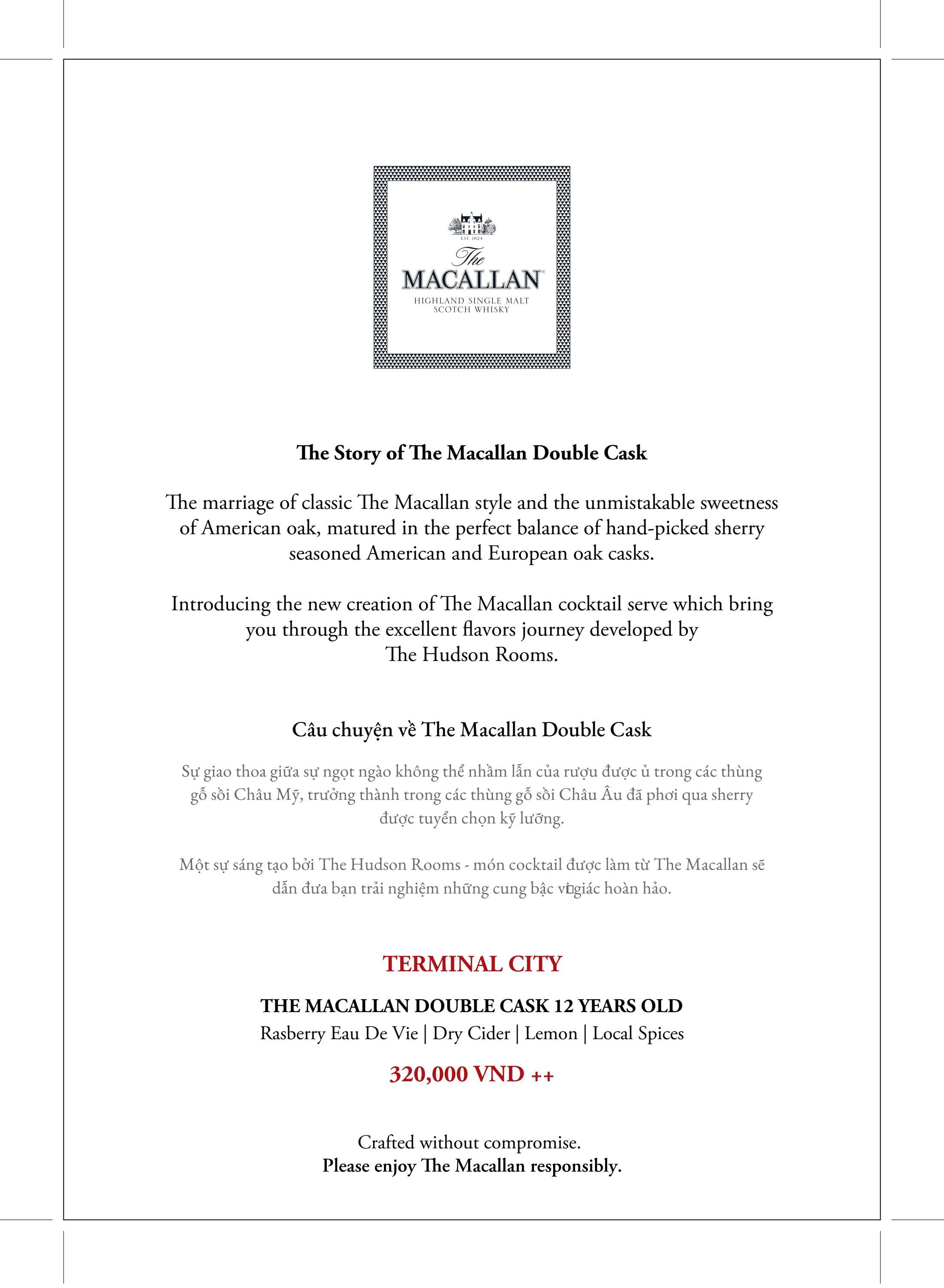 [MENU] MACALLAN PAIRING @ THR (07.15 - 09.15) by Capella Hotel Group ...