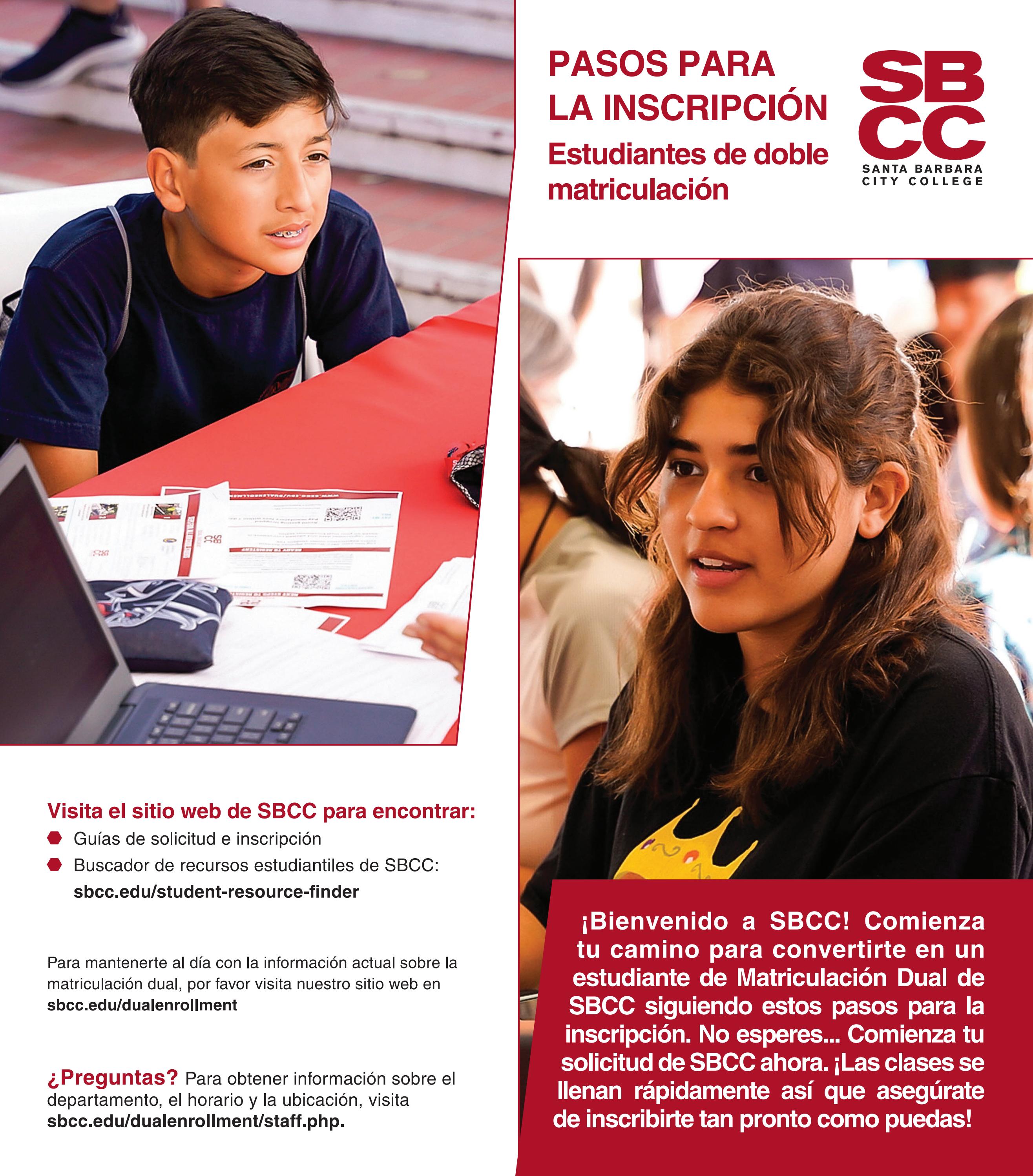 Steps to Enrollment for Dual Enrollment Students (Spanish) by Santa ...