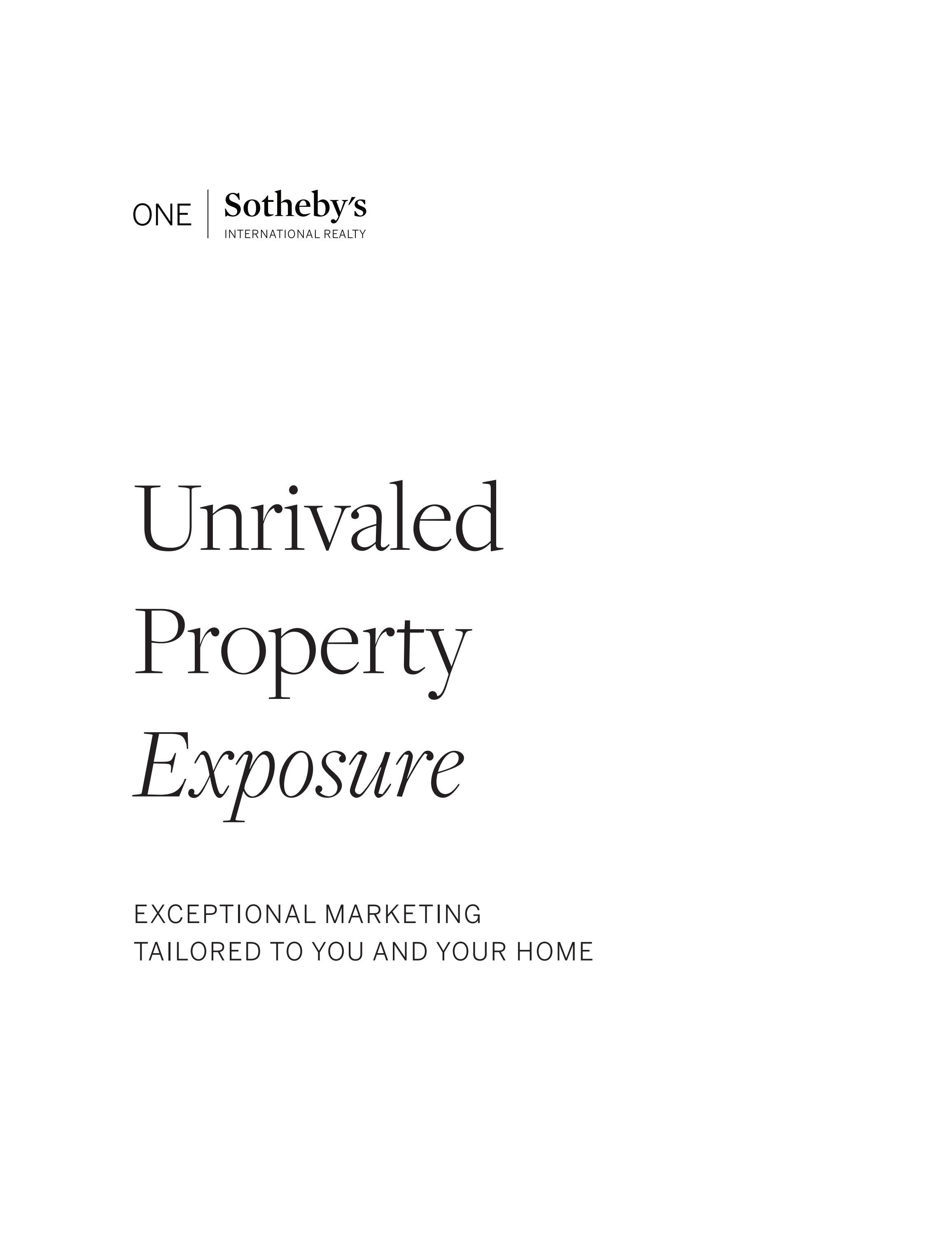 Unrivaled Property Exposure | 2023 Marketing Guide by ONE Sotheby's ...