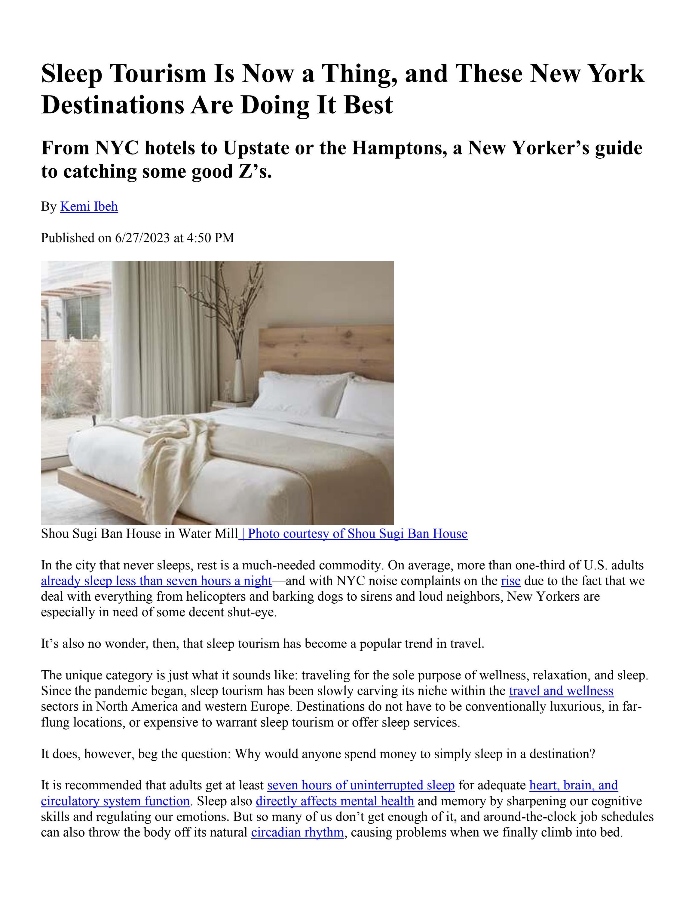 Sleep Tourism Is Now A Thing in New York by MusingsandAdventures - Issuu