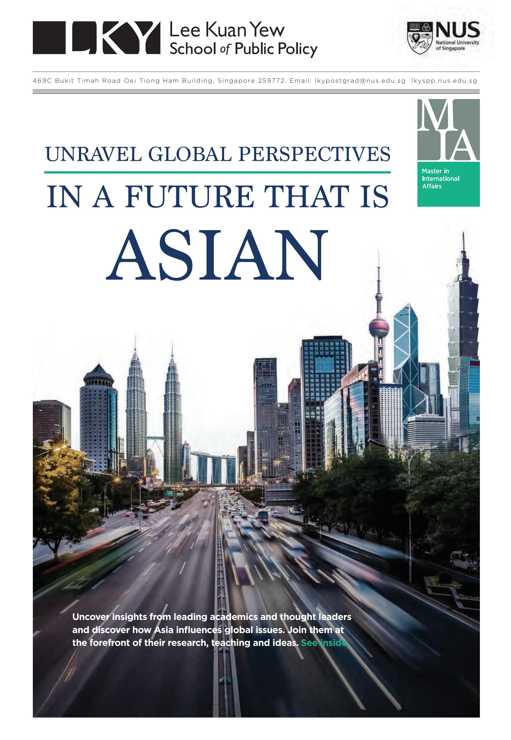 LKYSPP Master in International Affairs Brochure 2023 by Lee Kuan Yew ...
