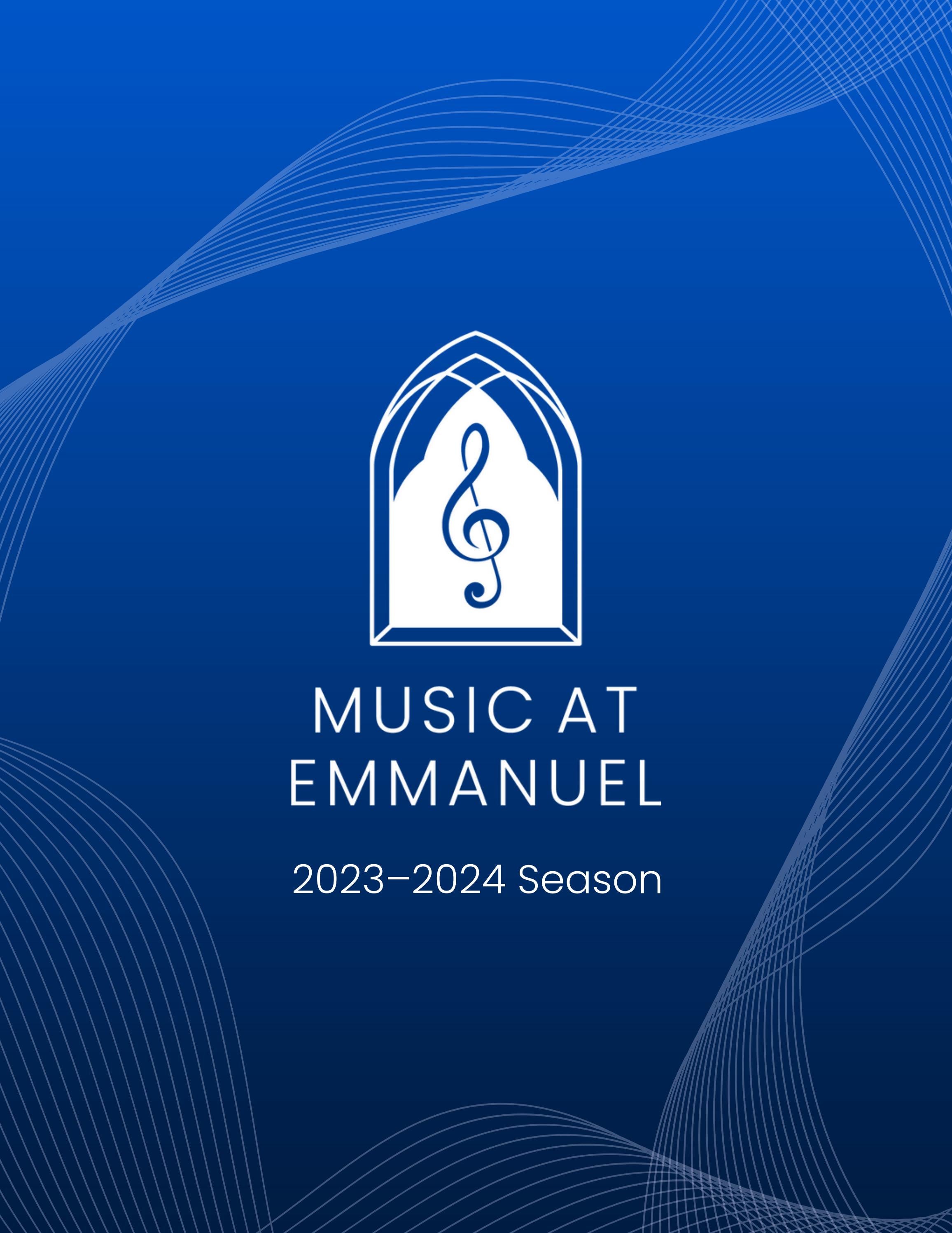 Music at Emmanuel: 2023-2024 Season Brochure by musicatemmanuel - Issuu