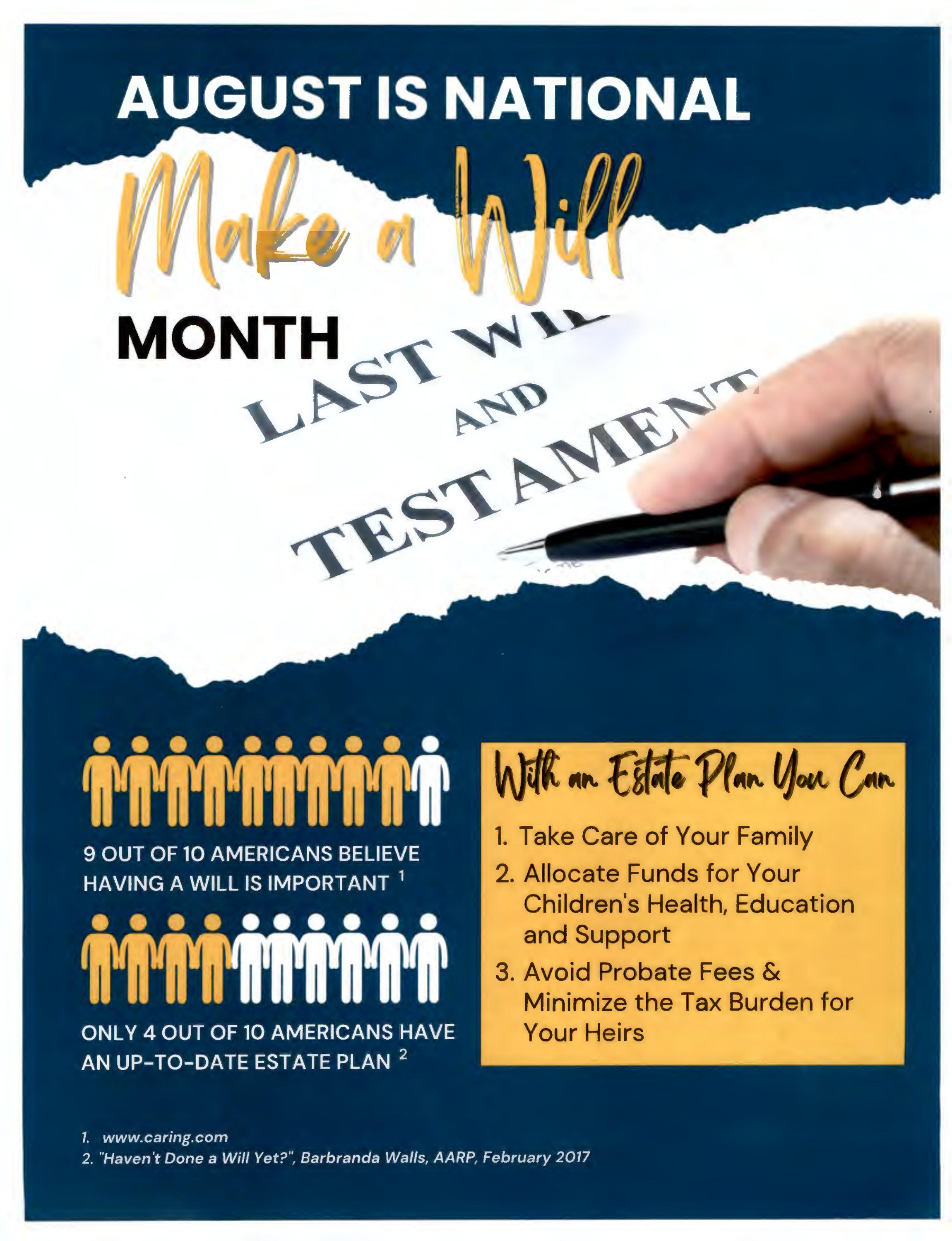 August is Make a Will Month by Norfolk Circuit Court Clerk's Office - Issuu
