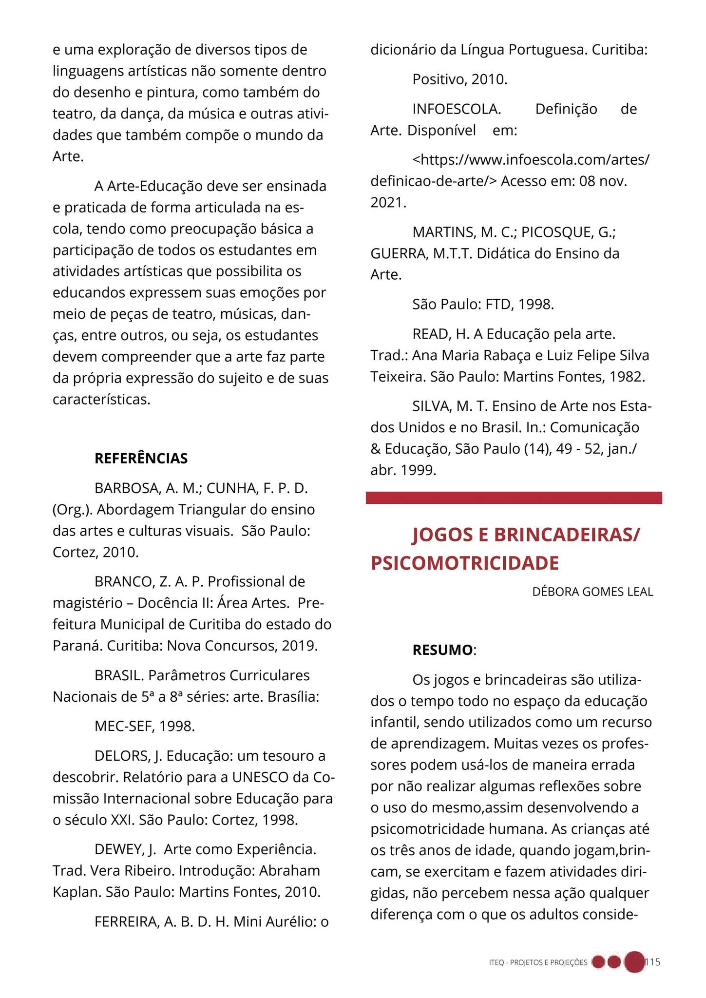 Iteq Educacional Projetos e Projeções v.5. n.3 2022 by ITEQ Educacional ...