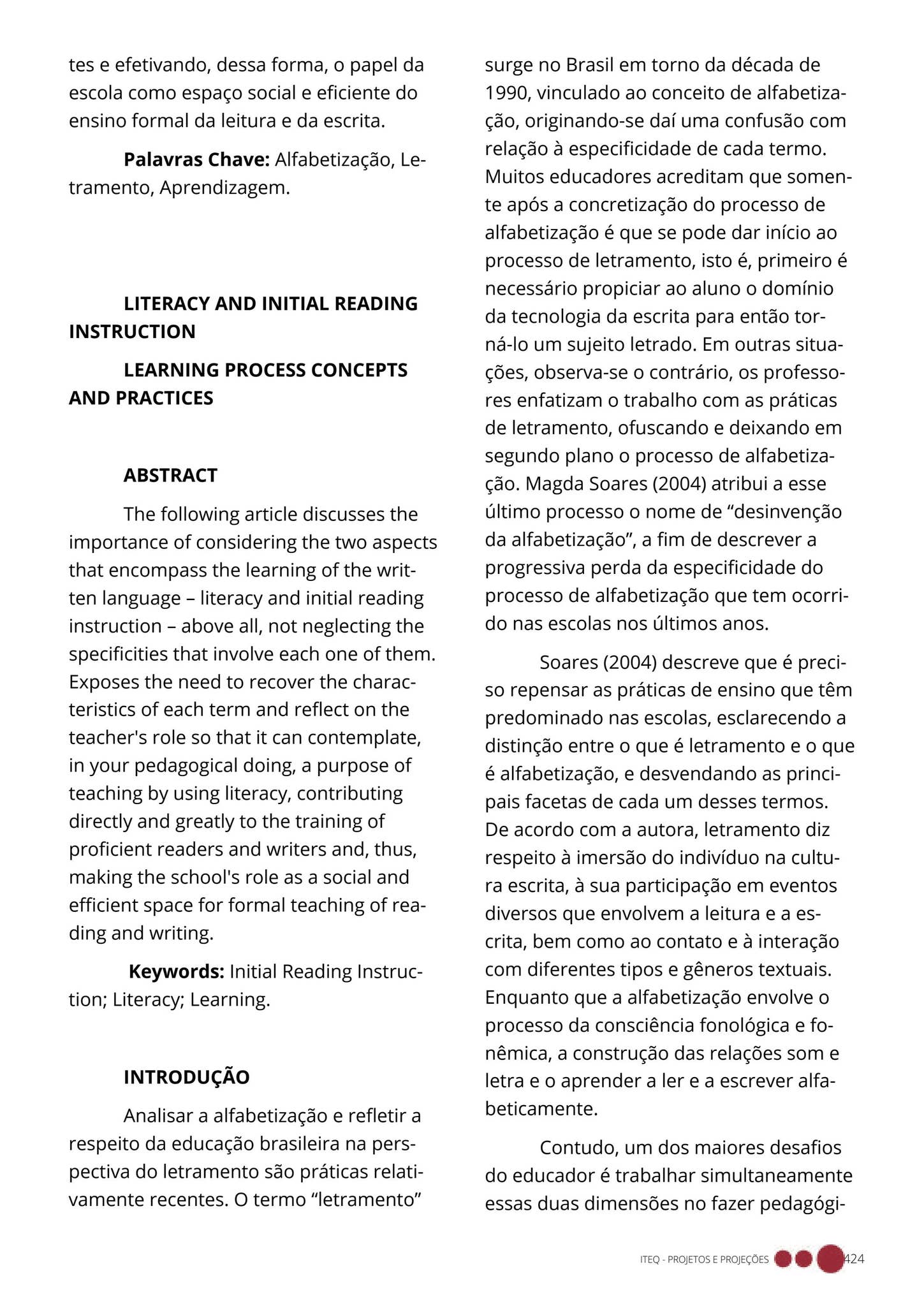 Iteq Educacional Projetos e Projeções v.5. n.3 2022 by ITEQ Educacional ...