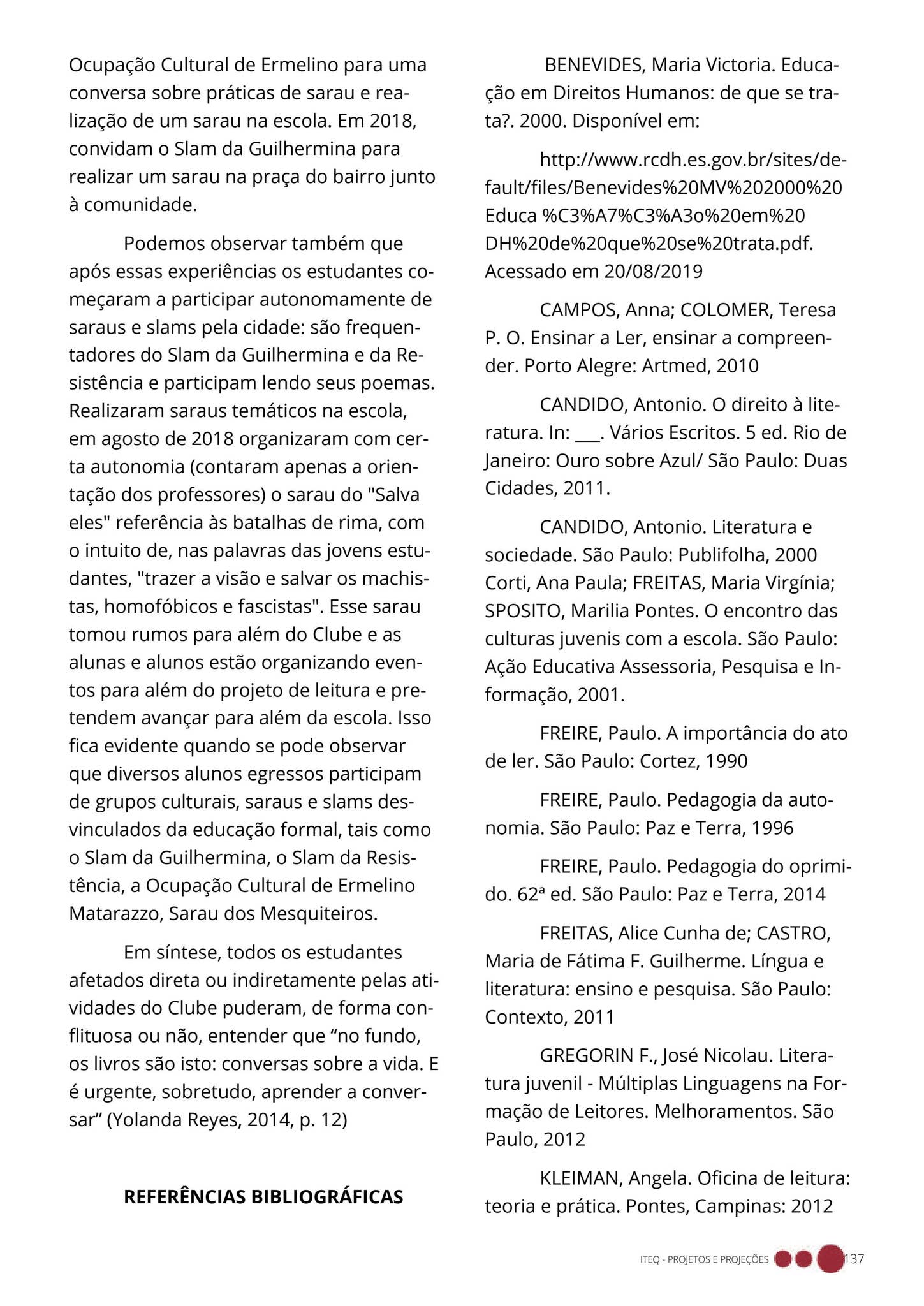Iteq Educacional Projetos e Projeções v.5. n.6 2022 by ITEQ Educacional ...