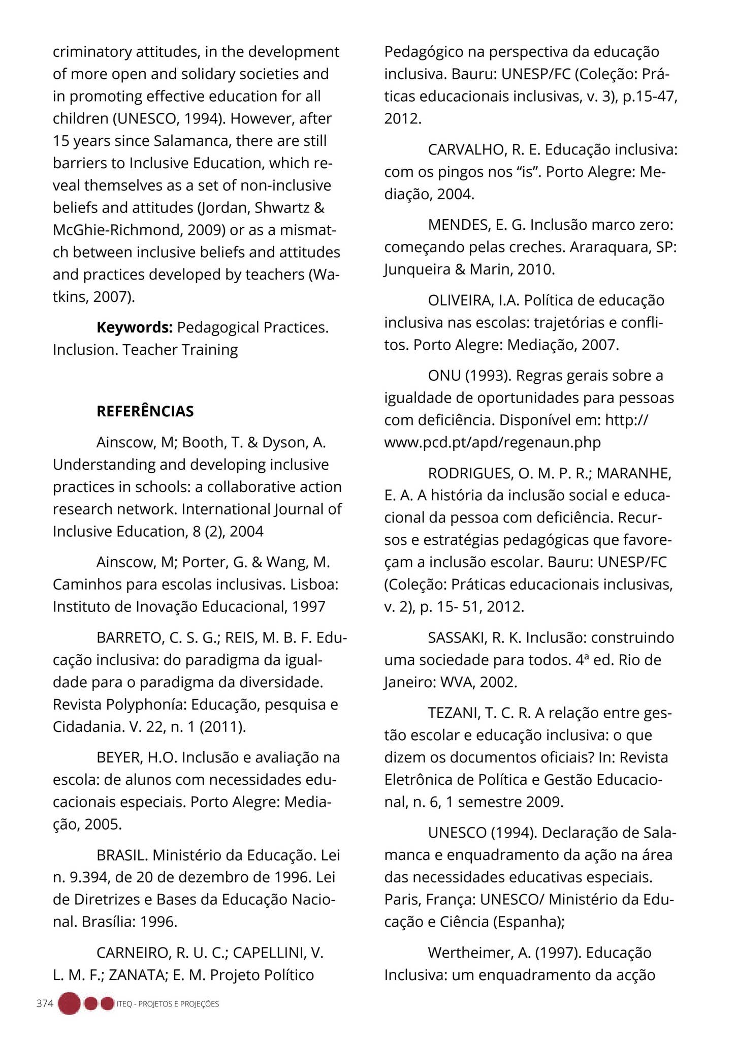 Iteq Educacional Projetos e Projeções v.5. n.6 2022 by ITEQ Educacional ...