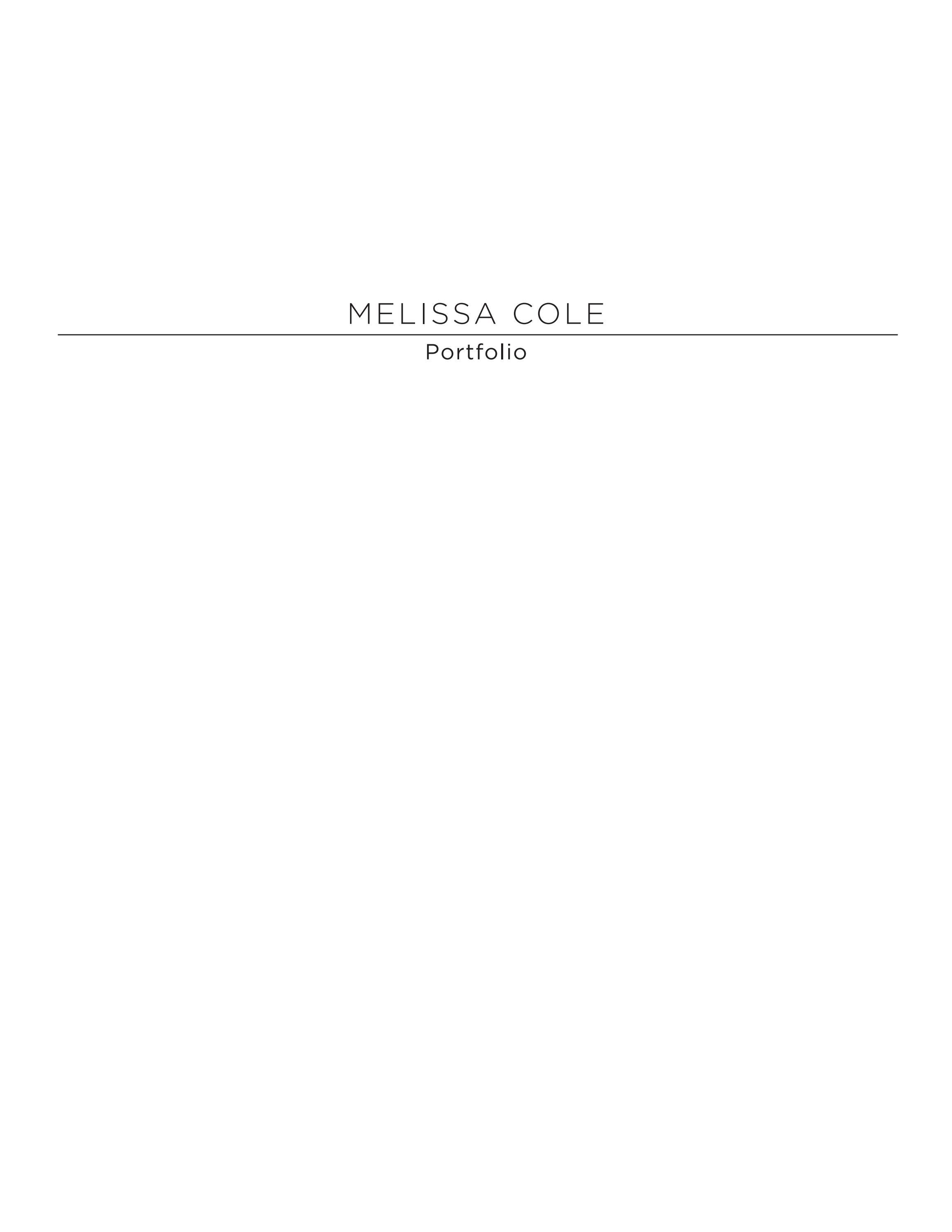 Melissa Cole's Portfolio by MBCdesign - Issuu