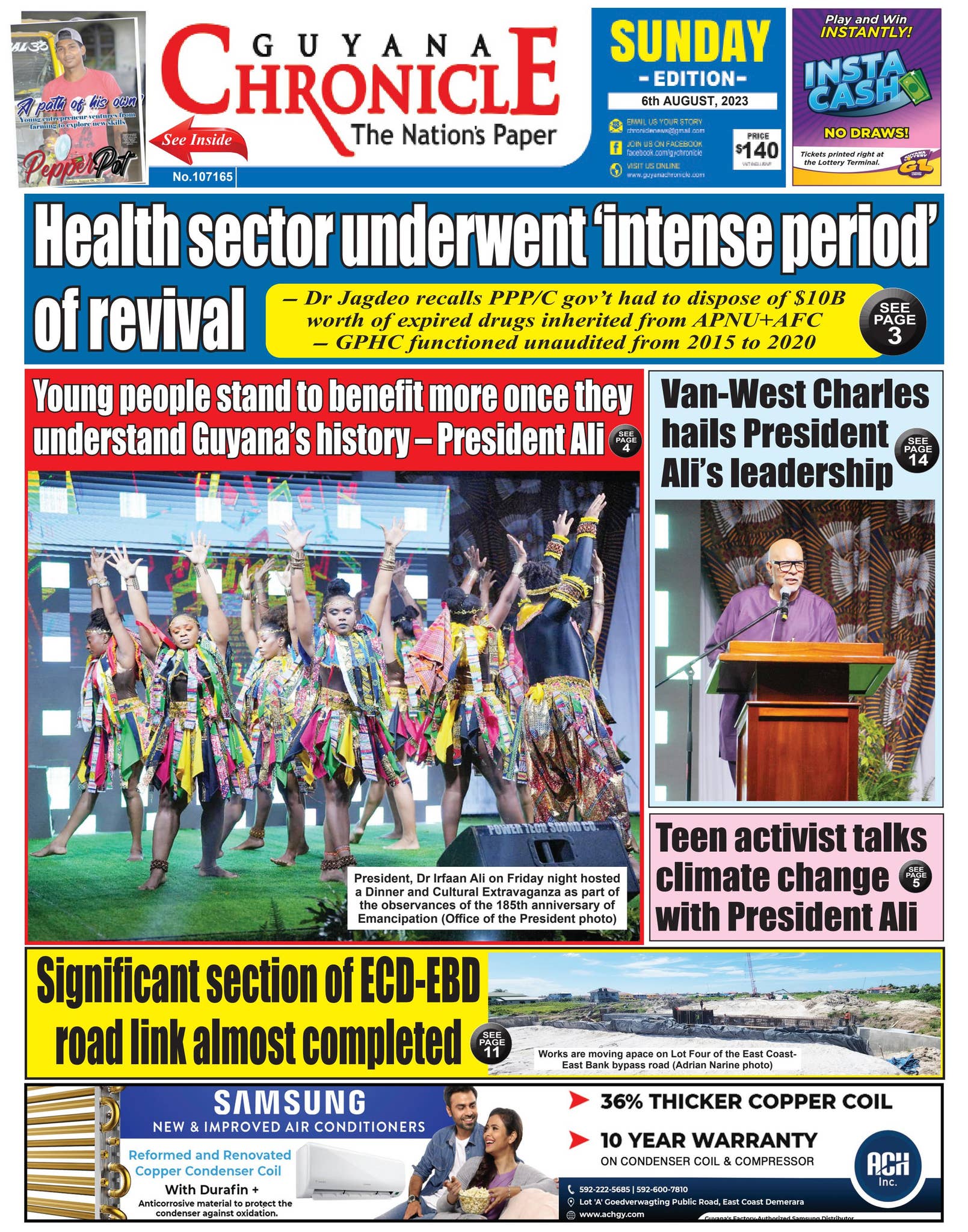 Guyana Chronicle E-Paper 06-08-2023 by Guyana Chronicle - Issuu