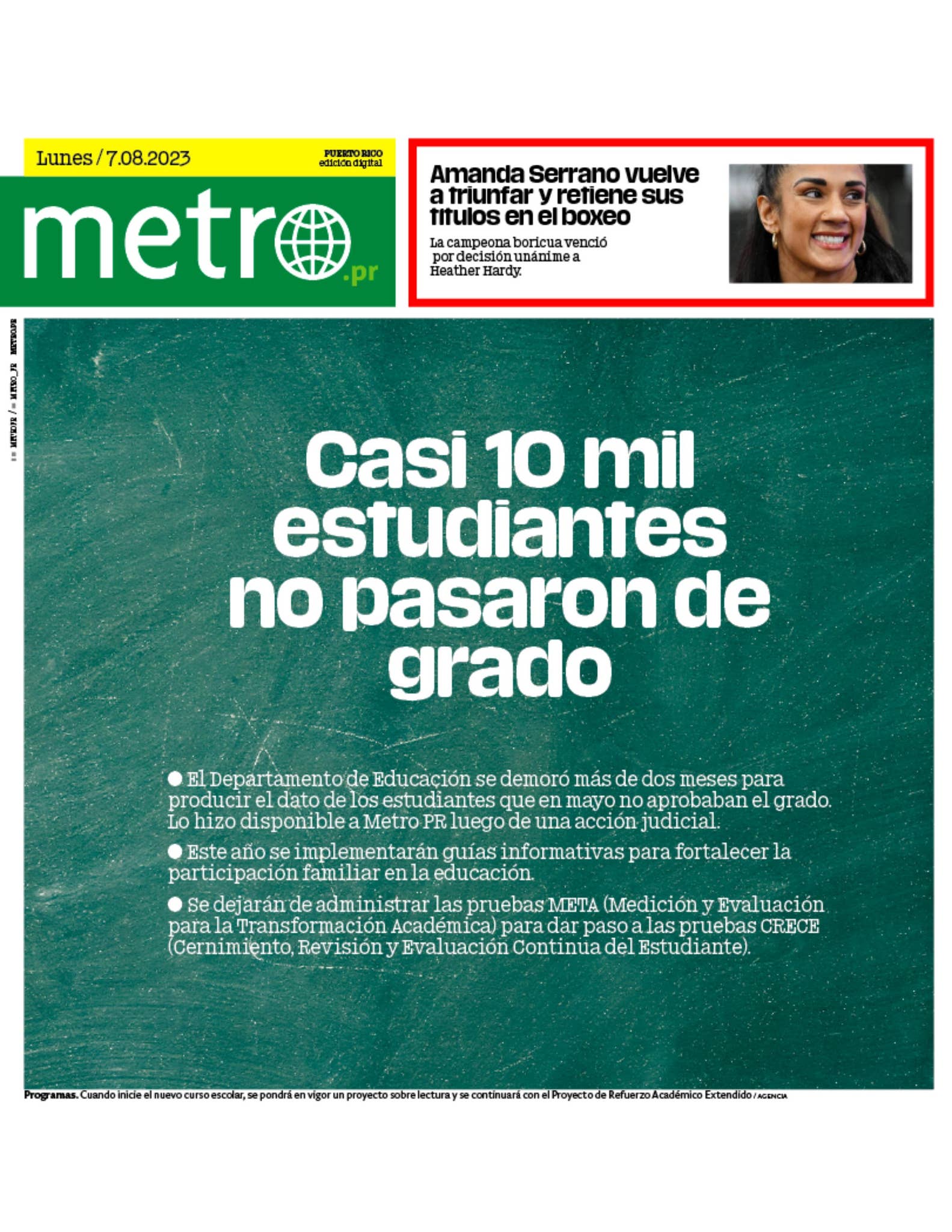 SJU20230807Portada by Metro Puerto Rico - Issuu